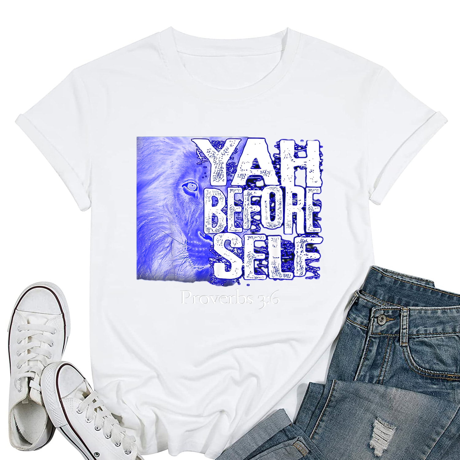 Womens Hebrew Israelite Yahudah Tribe Judah Yah Before Self T-Shirt ...