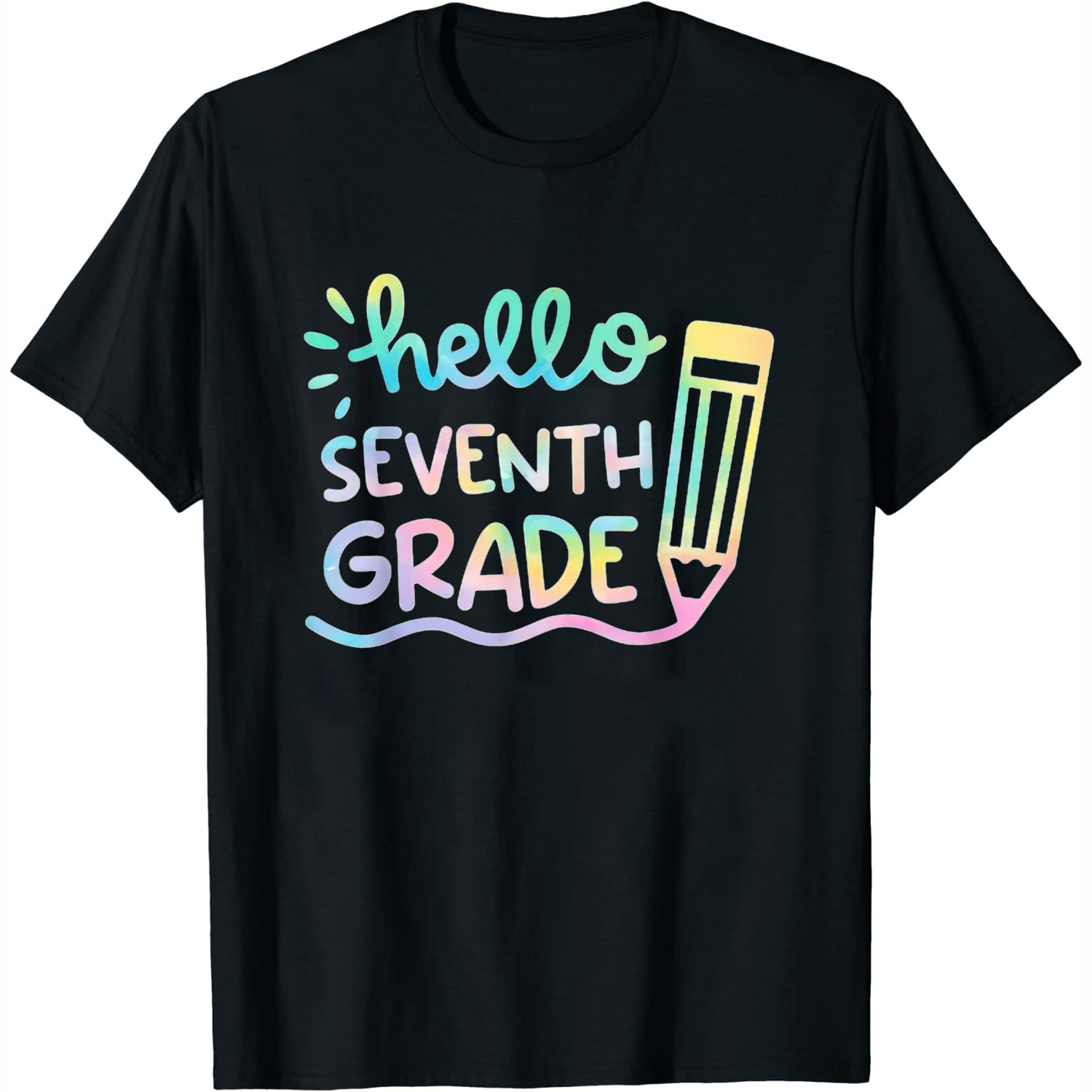 Womens Hello 7Th Grade Tie Dye Teachers Kids Back To School Funny T ...