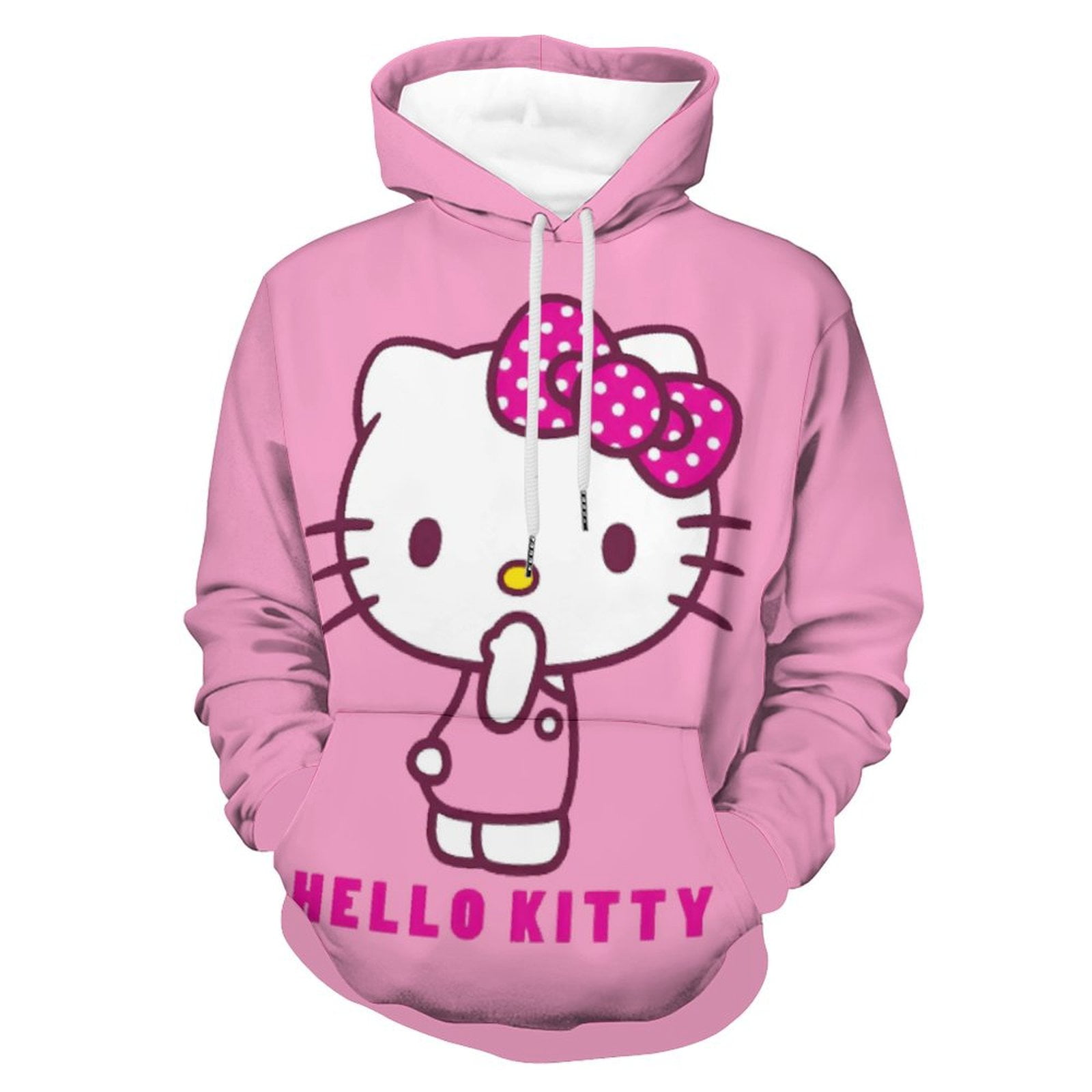 Womens Hello Kitty Hoodies Cute Pullover 2XL Hoodie for Girls Hello ...