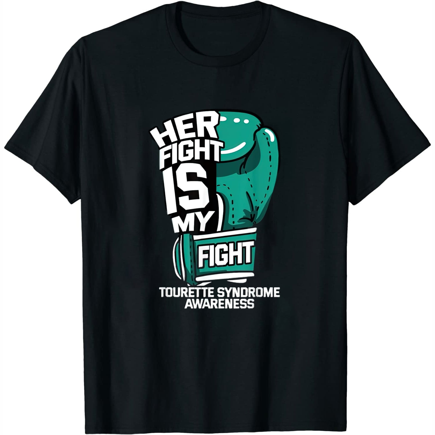 Womens Her Fight Is My Fight Tourette Syndrome Teal Coprolalia Ts T ...