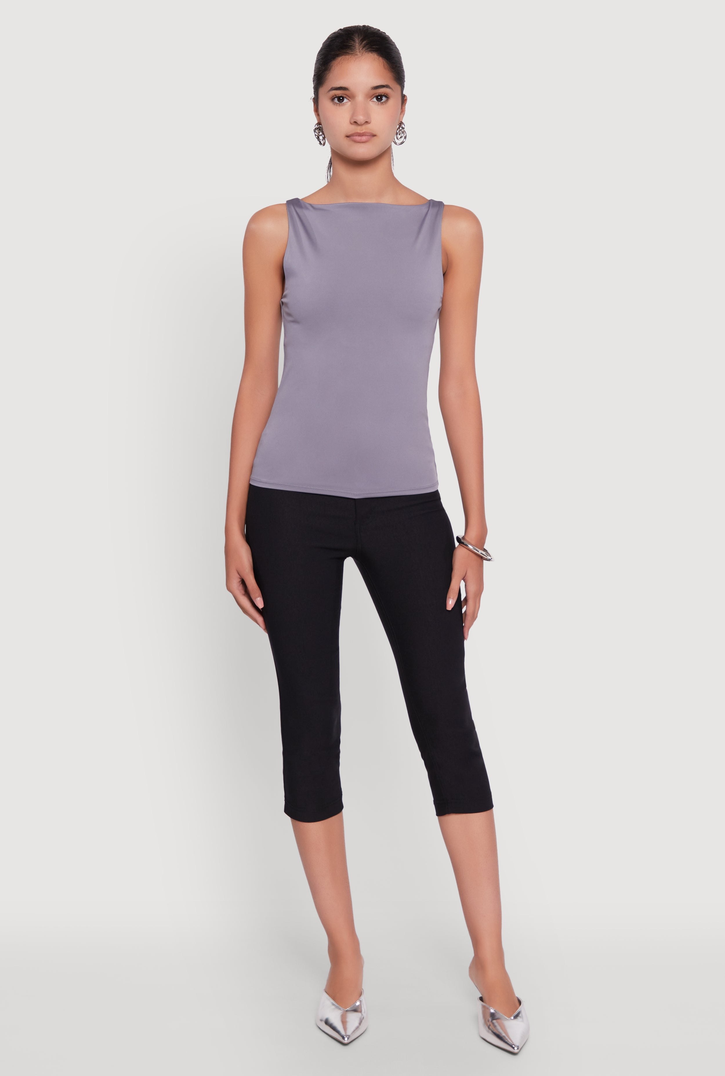 Womens High Neck Shelf Bra Tank Top - Walmart.com