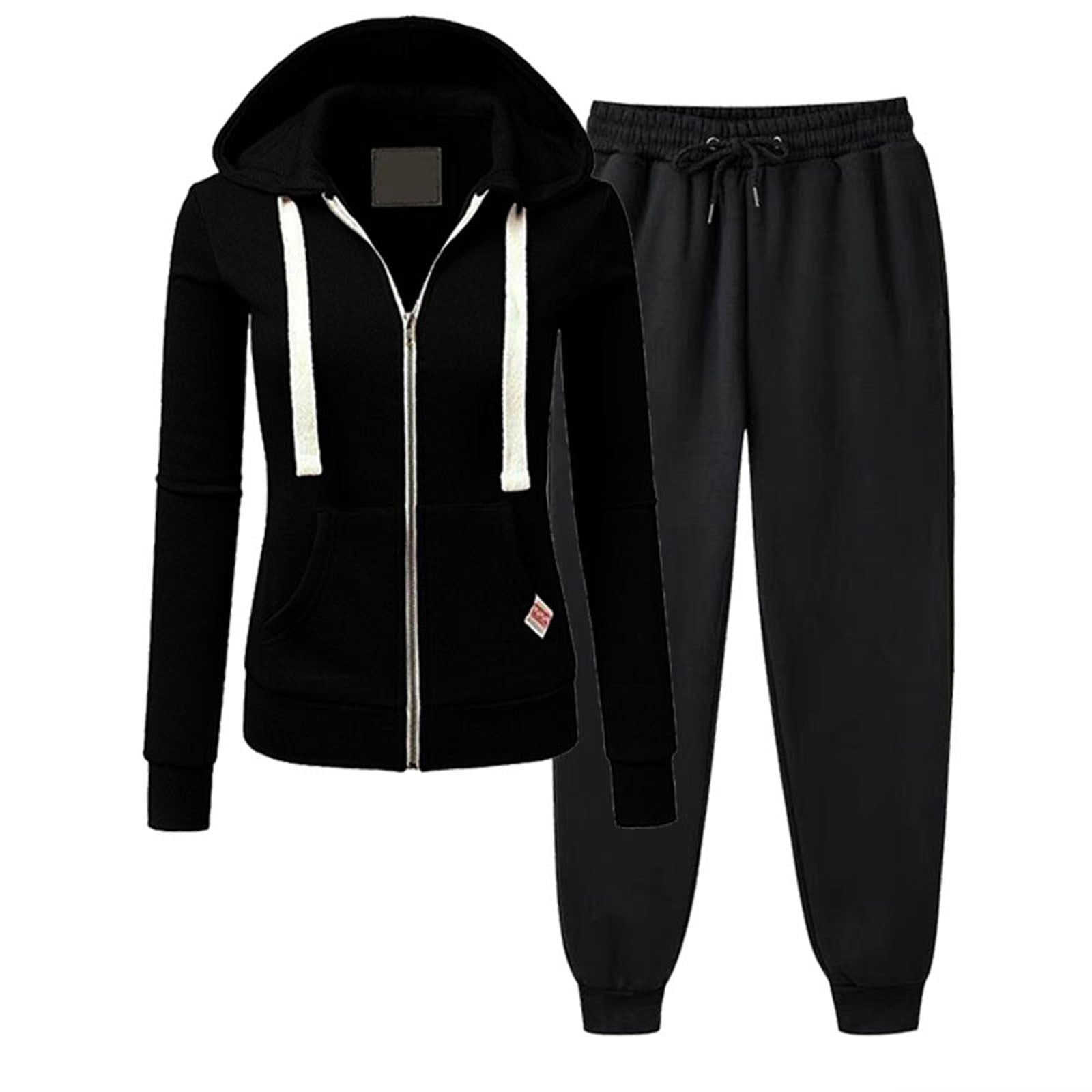 Womens Hoodie Sets 2 Piece Outfits, Sweatpants And Sweatshirt Set For ...