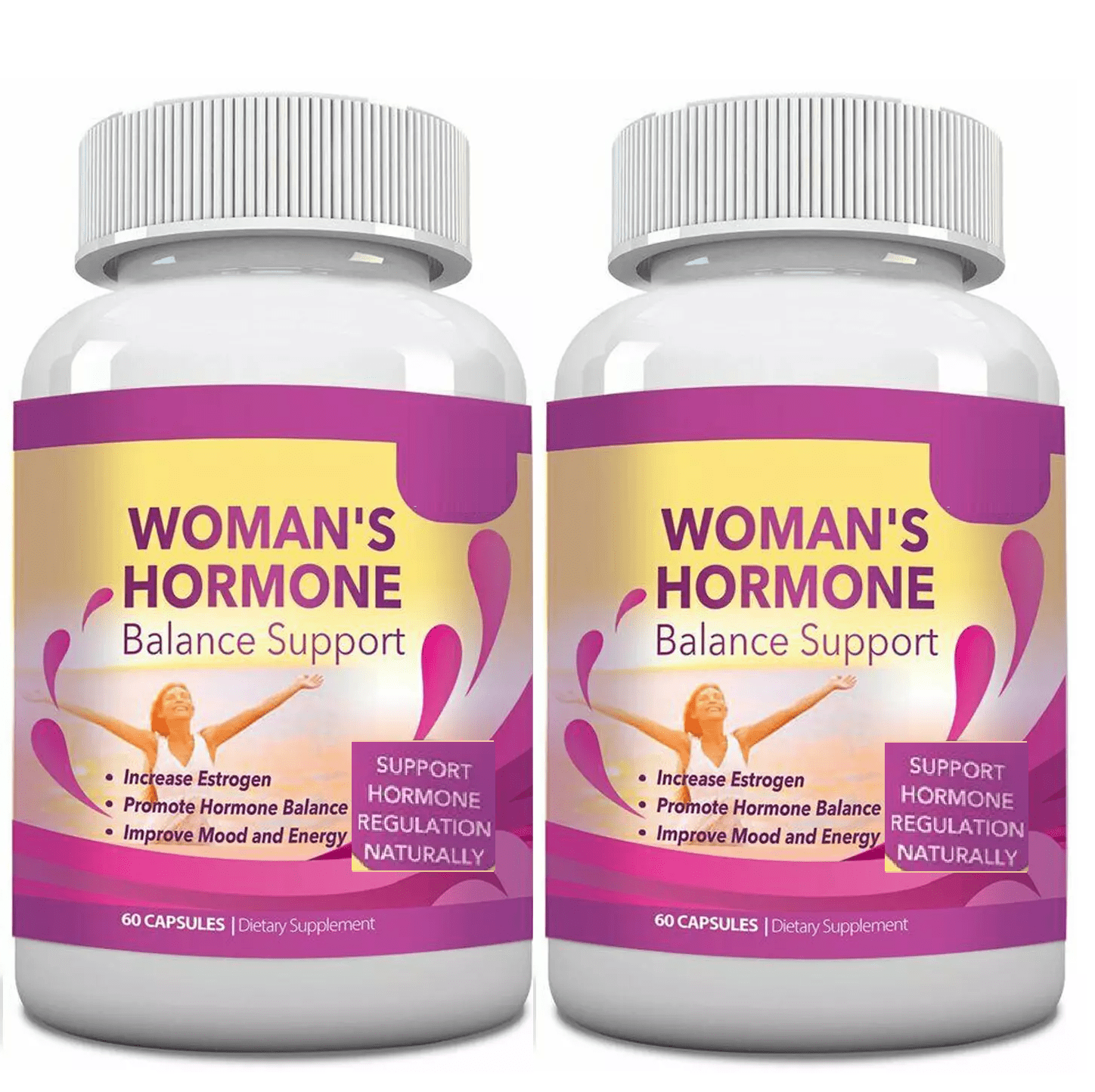Womens Hormone Balance Estrogen Increase Fast Grow Female Enhancer - 60 Capsules [2 Pack ...