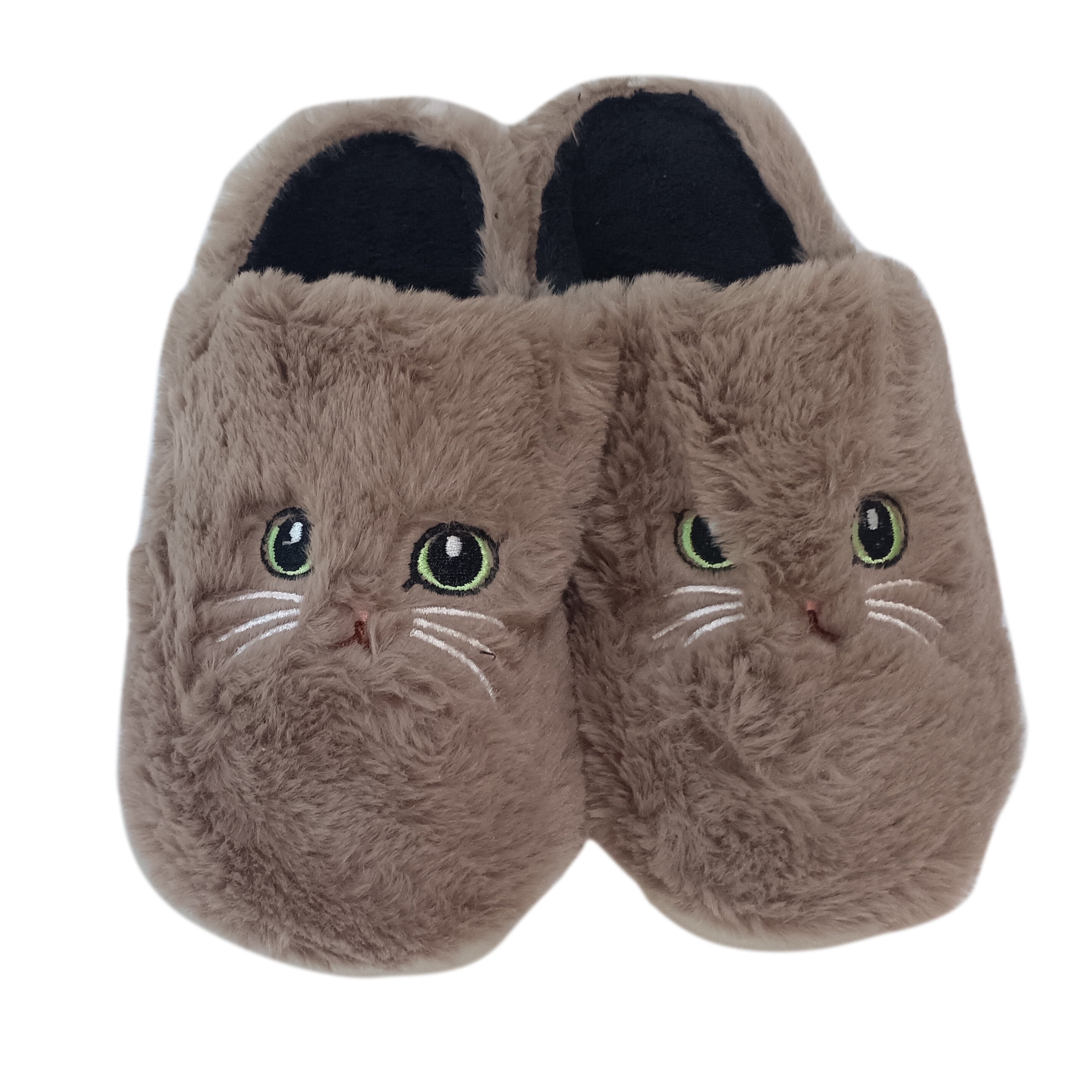 Womens House Cat Slippers ,Memory Foam Plaid Scuff Non-Slip Soles ...