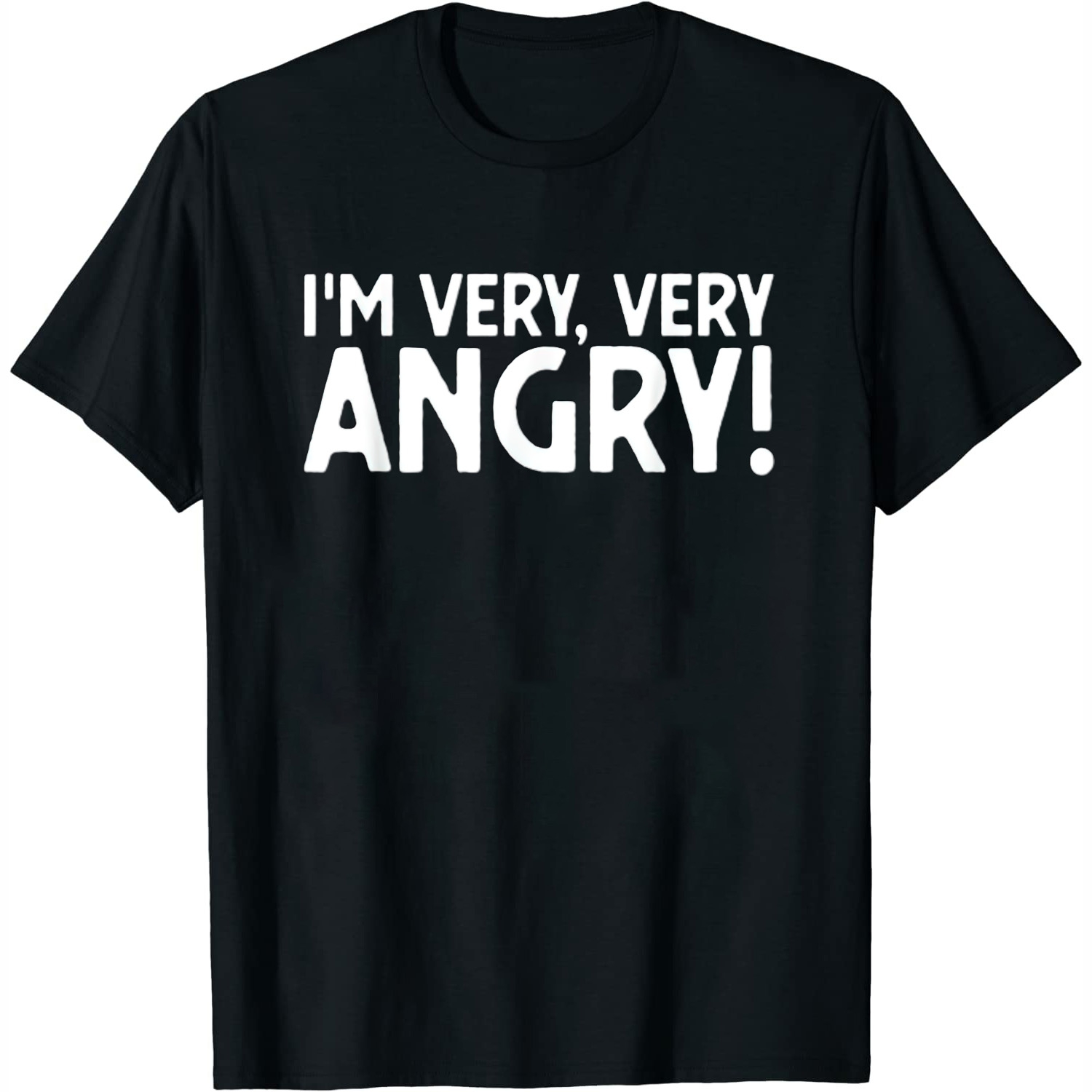 Womens I Am Very Angry Protester T-Shirt Black X-Large - Walmart.com