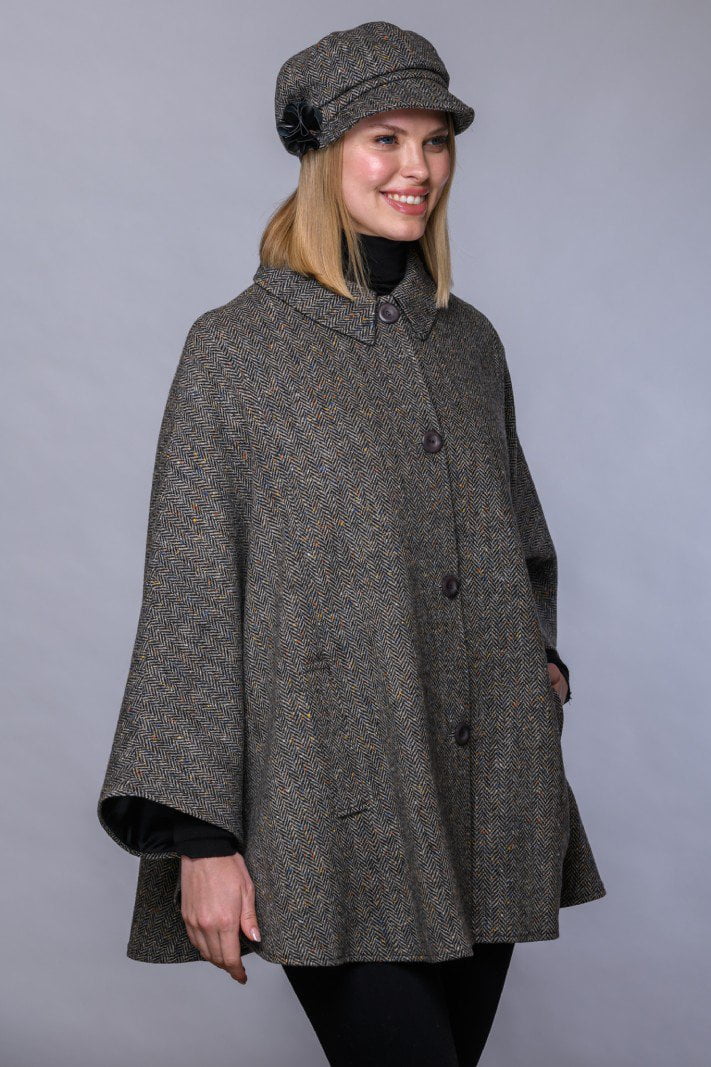 Mucros Weavers Irish Country Cape For Women (Gray) - Walmart.com