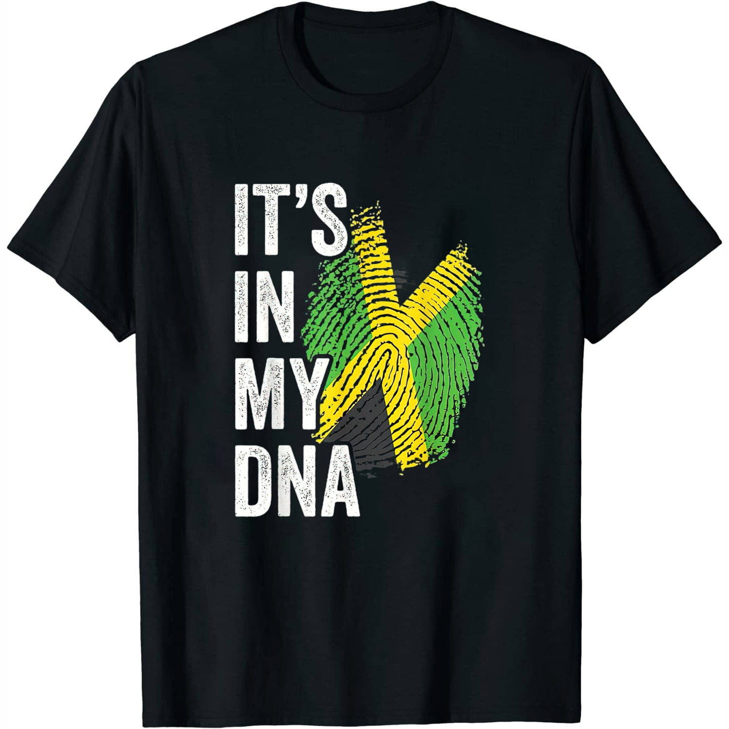 Womens Its In My Dna Jamaica Flag Jamaican Roots Pride Genetic T-Shirt ...