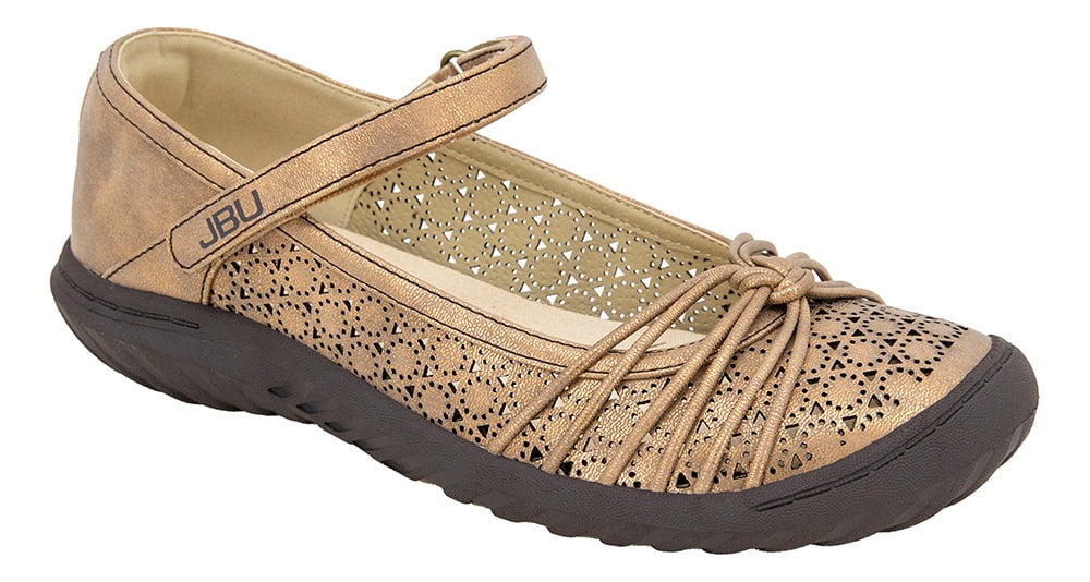 Womens JBU by Jambu RAMY Shoe Size: 8 Bronze Shimmer Flats - Walmart.com