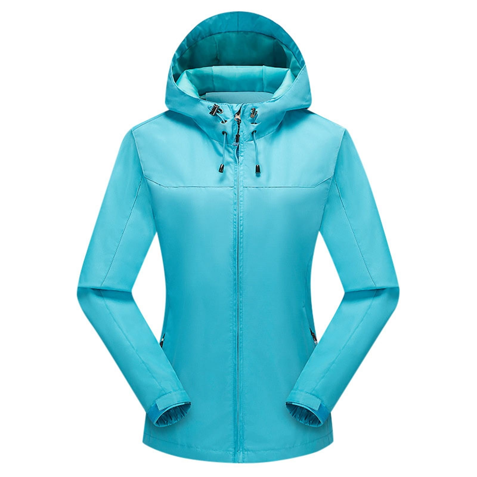 Womens Jackets Casual Outdoor Lightweight Windproof Zip Up Softshell ...