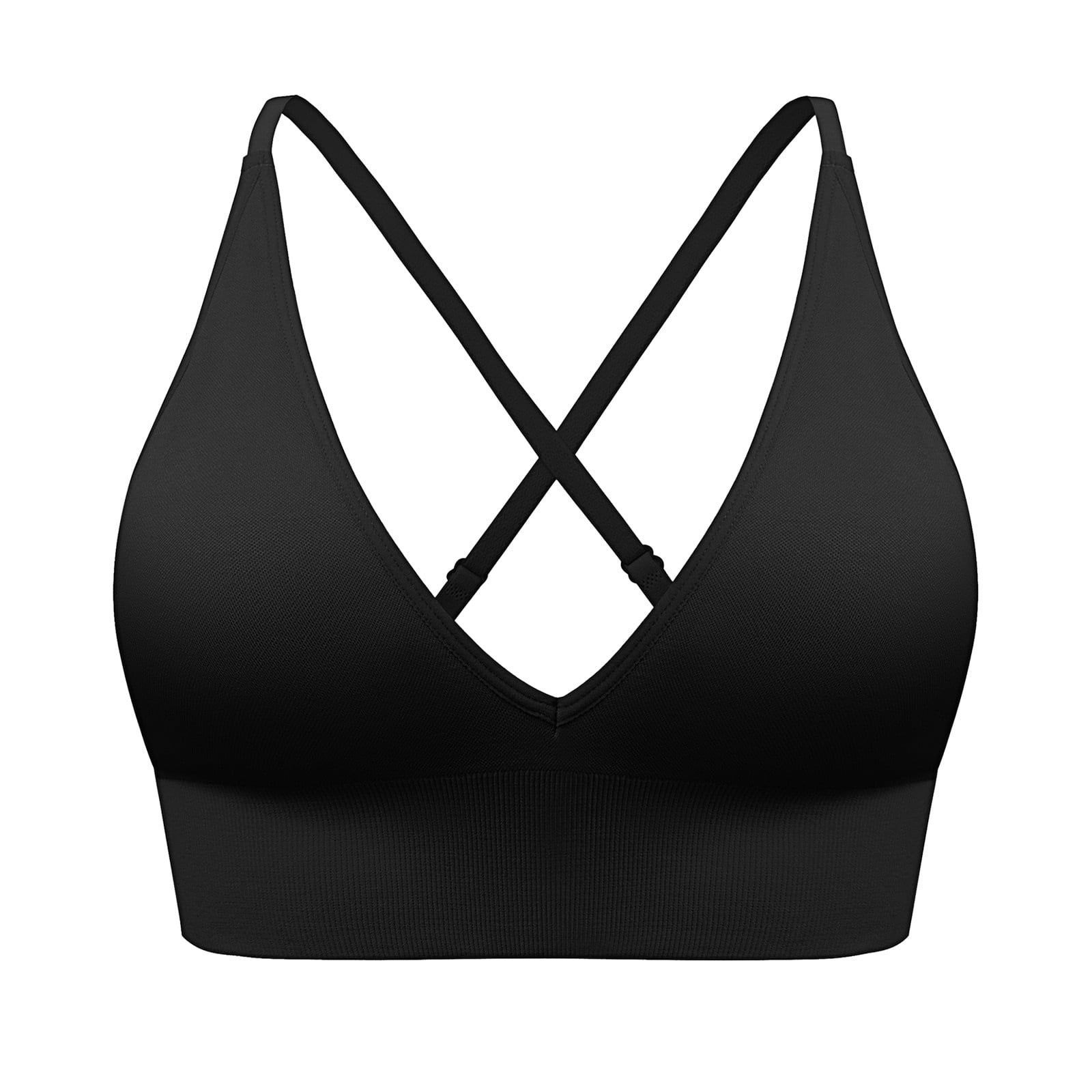 Womens Jelly Bra Wireless Support Full Coverage No Underwire Push Up ...