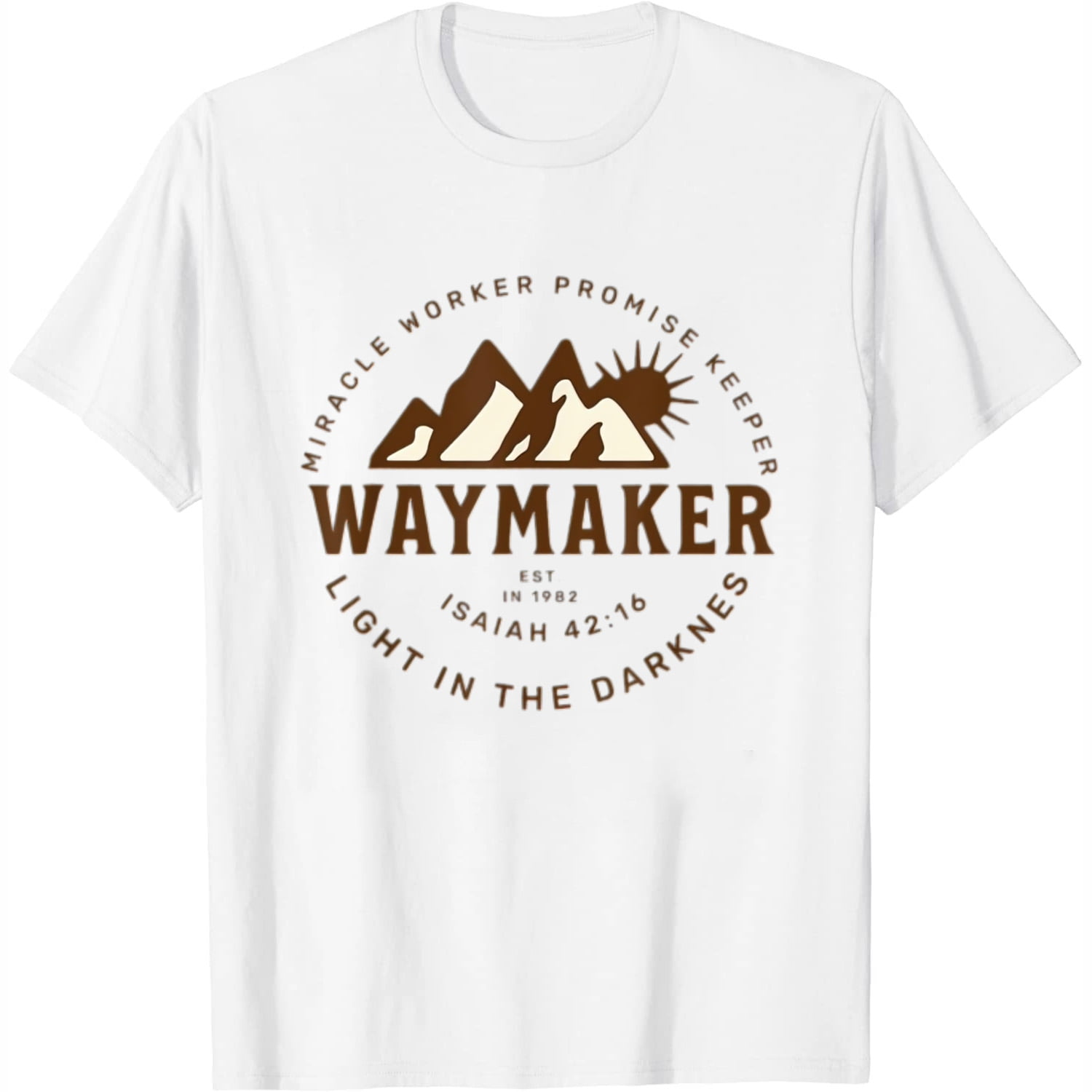 Womens Jesus Christ Waymaker T-Shirt White Small - Walmart.com