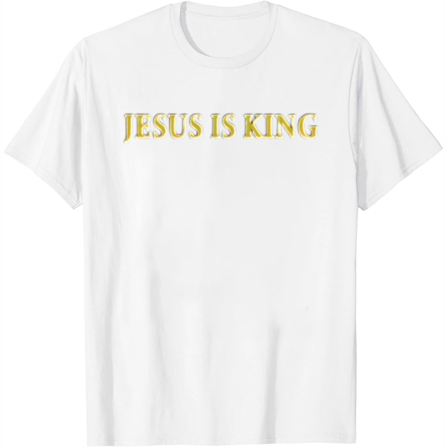 Womens Jesus Is King Christian T Shirt White Small