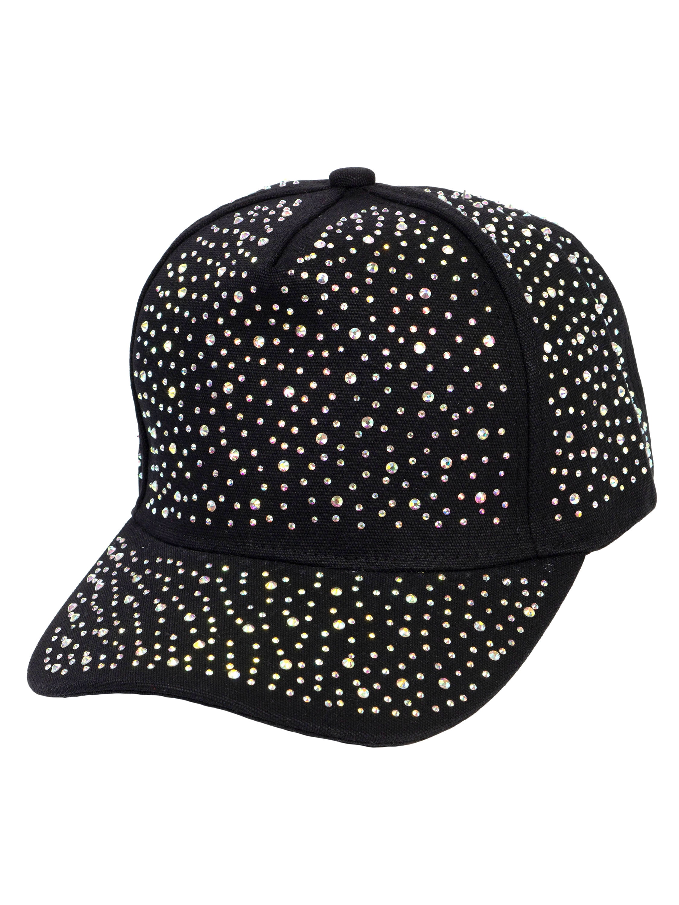 Womens Jeweled Rhinestone Studded Hat - Crystal Gem Bling Baseball Cap ...