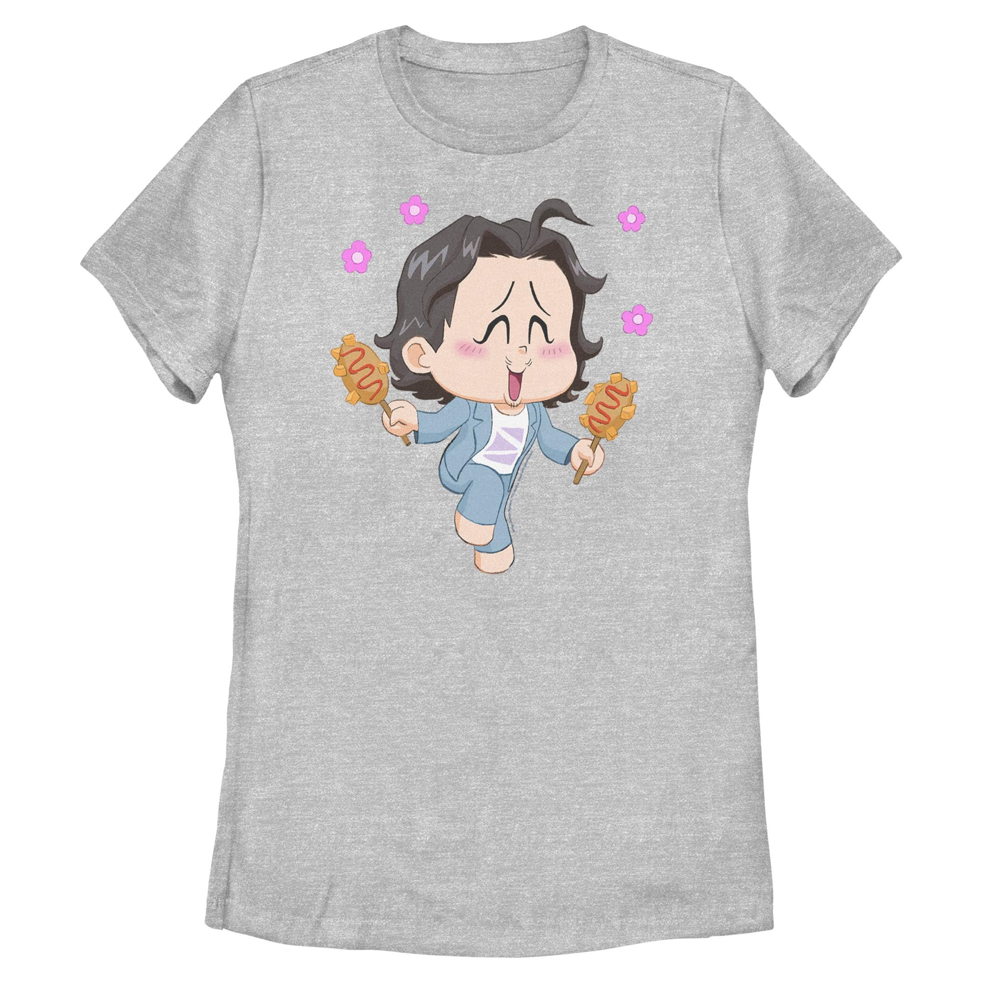 Womens KPop Demon Hunters Bobby Corn Dog T Shirt - Walmart.com