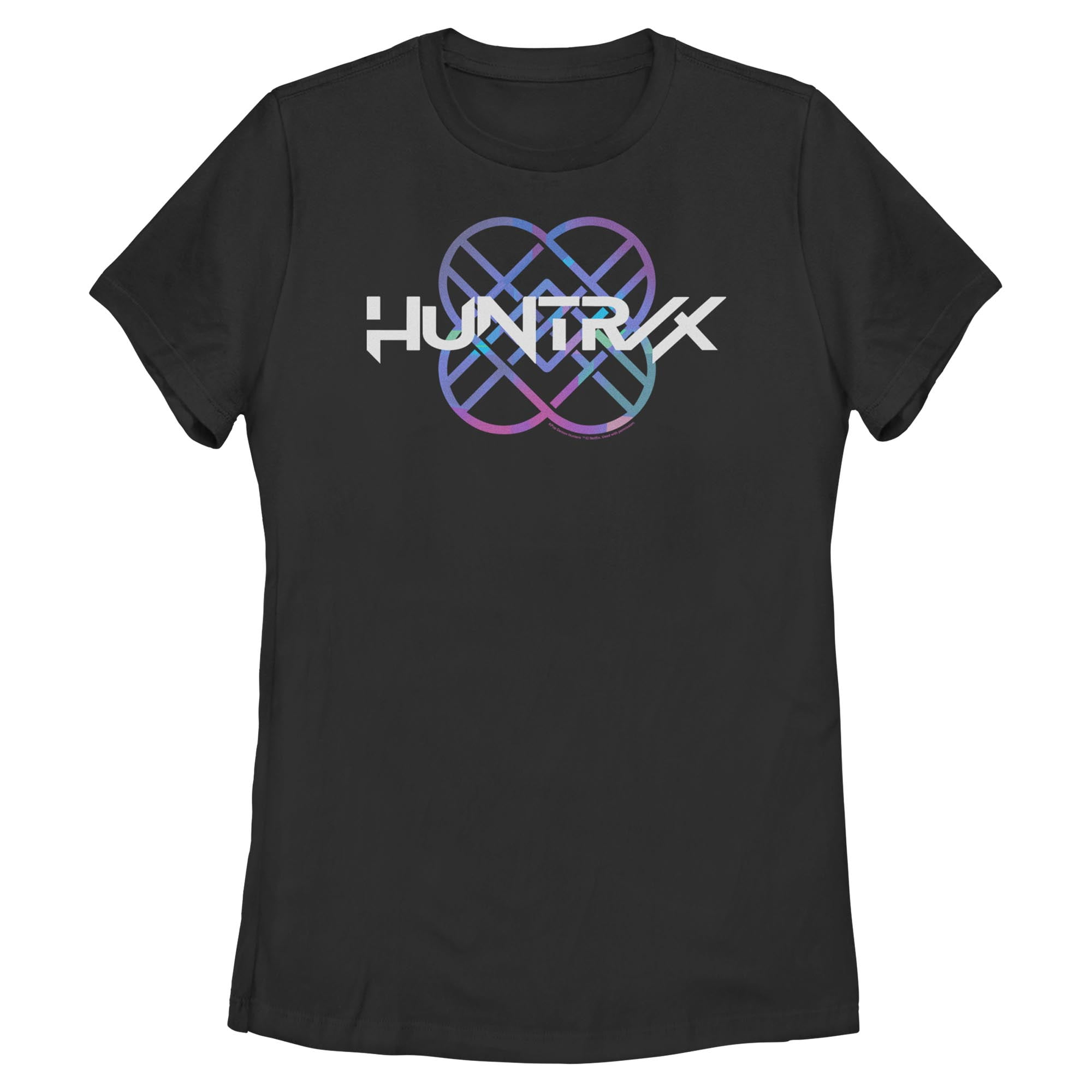 Womens KPop Demon Hunters Huntrix Holographic Logo T Shirt - Walmart.com