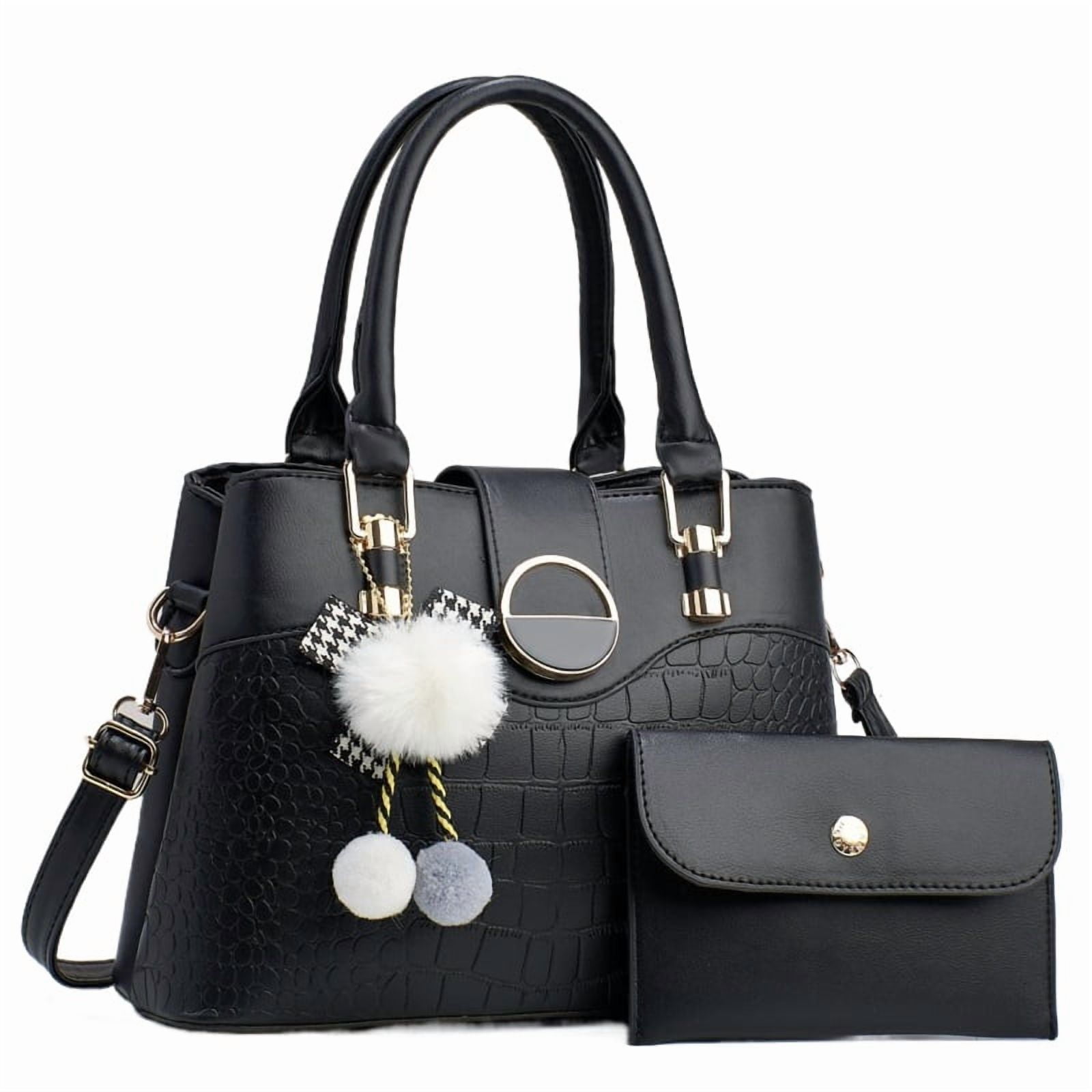 Womens Large-Capacity Plaid Handbag and Purse Solid Color Simple Tote ...