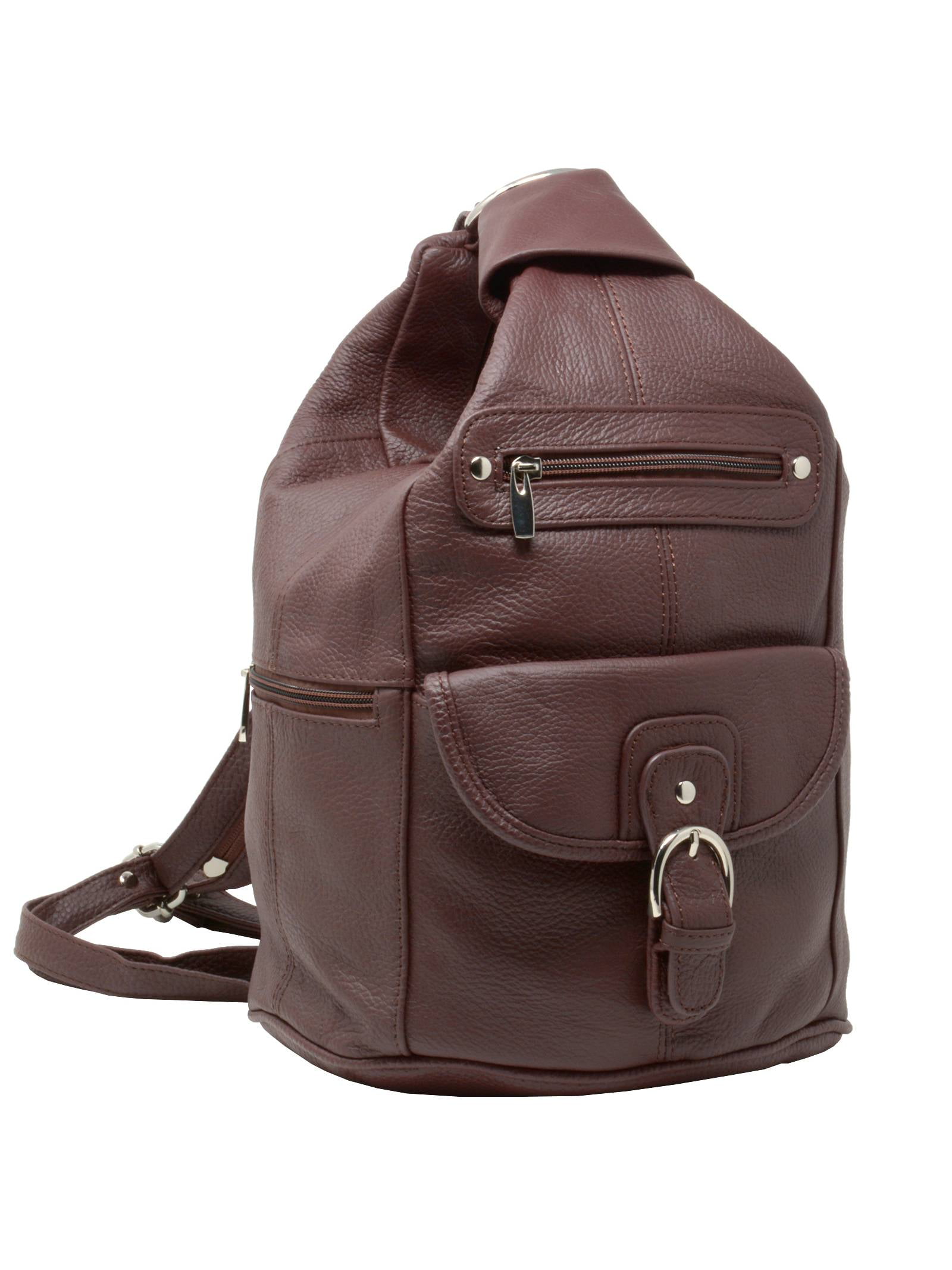 Womens Leather Backpack Purse Sling Shoulder Bag Handbag 3 In 1
