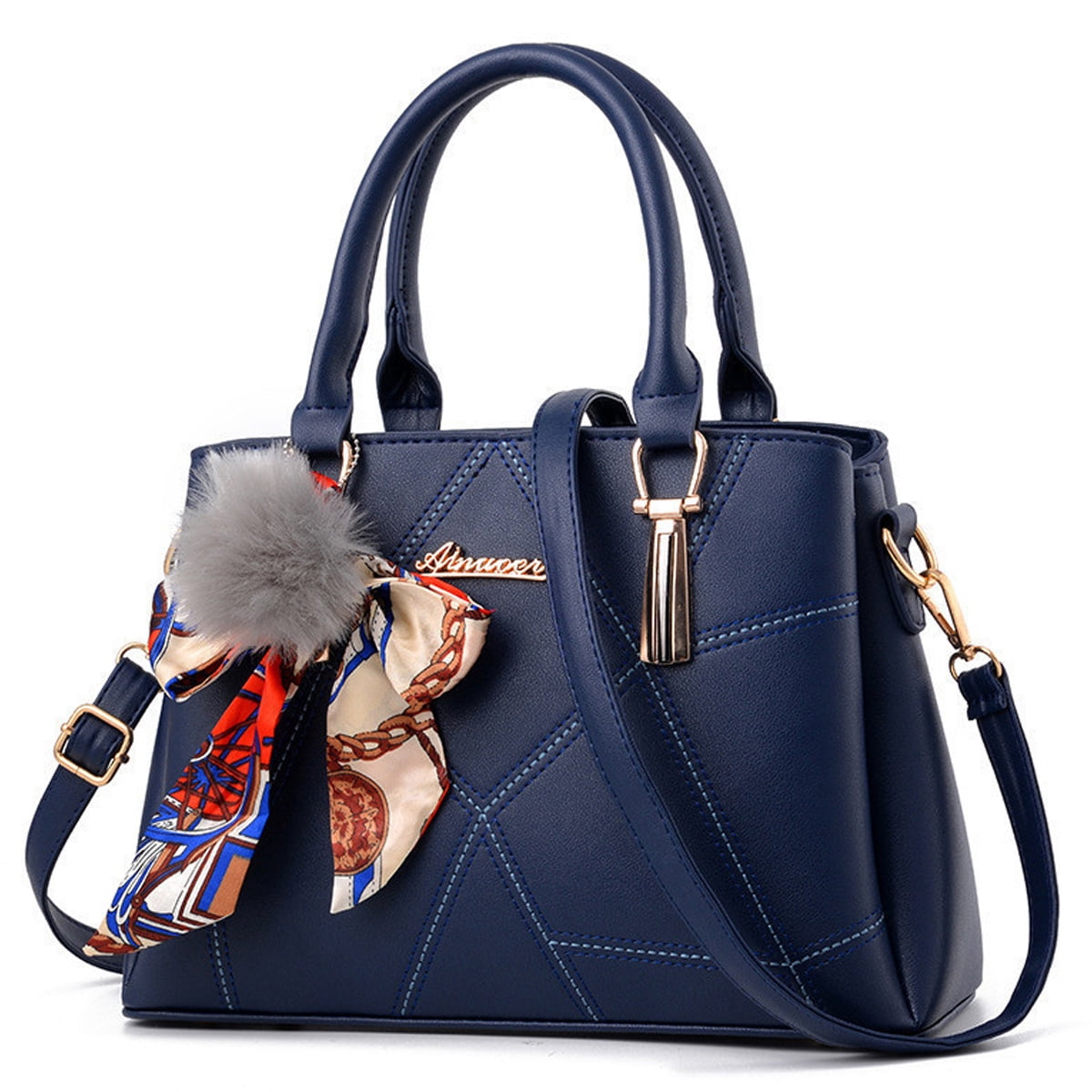 Womens Leather Handbags Purses Top-handle Totes Satchel Shoulder Bag ...