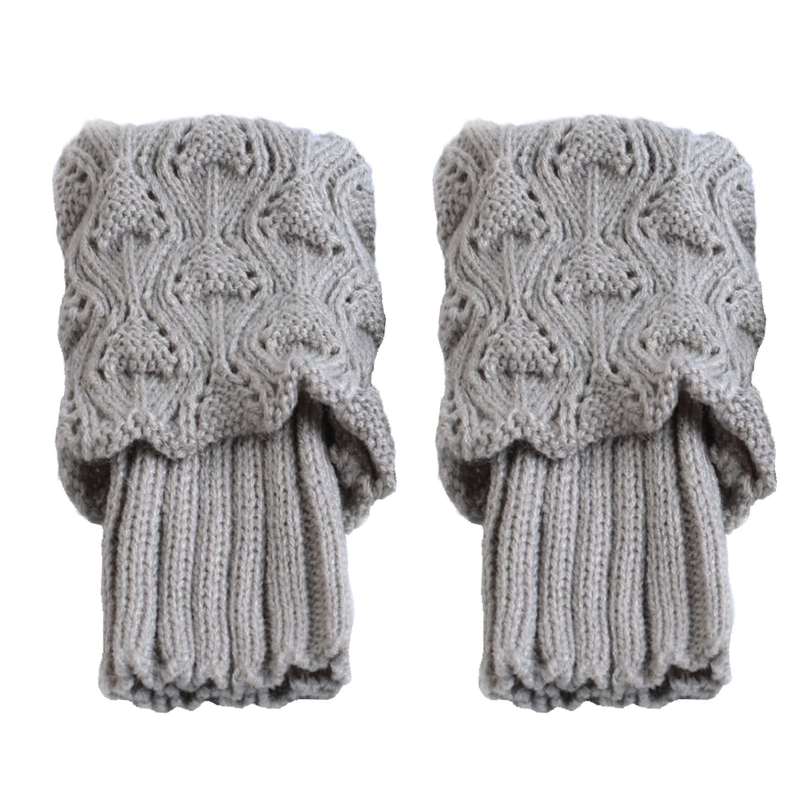 Womens Leg Warmers For For Winter 80s Ribbed Knit Winter Warm Long Boot ...