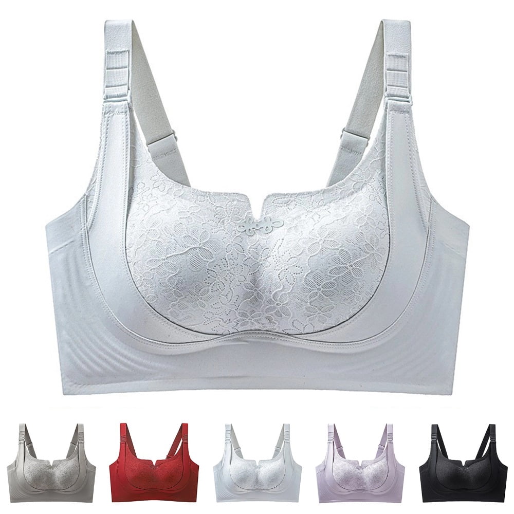 Womens Lift Bras Push Up Full Coverage Custom Bust Shaping Bra Wireless ...