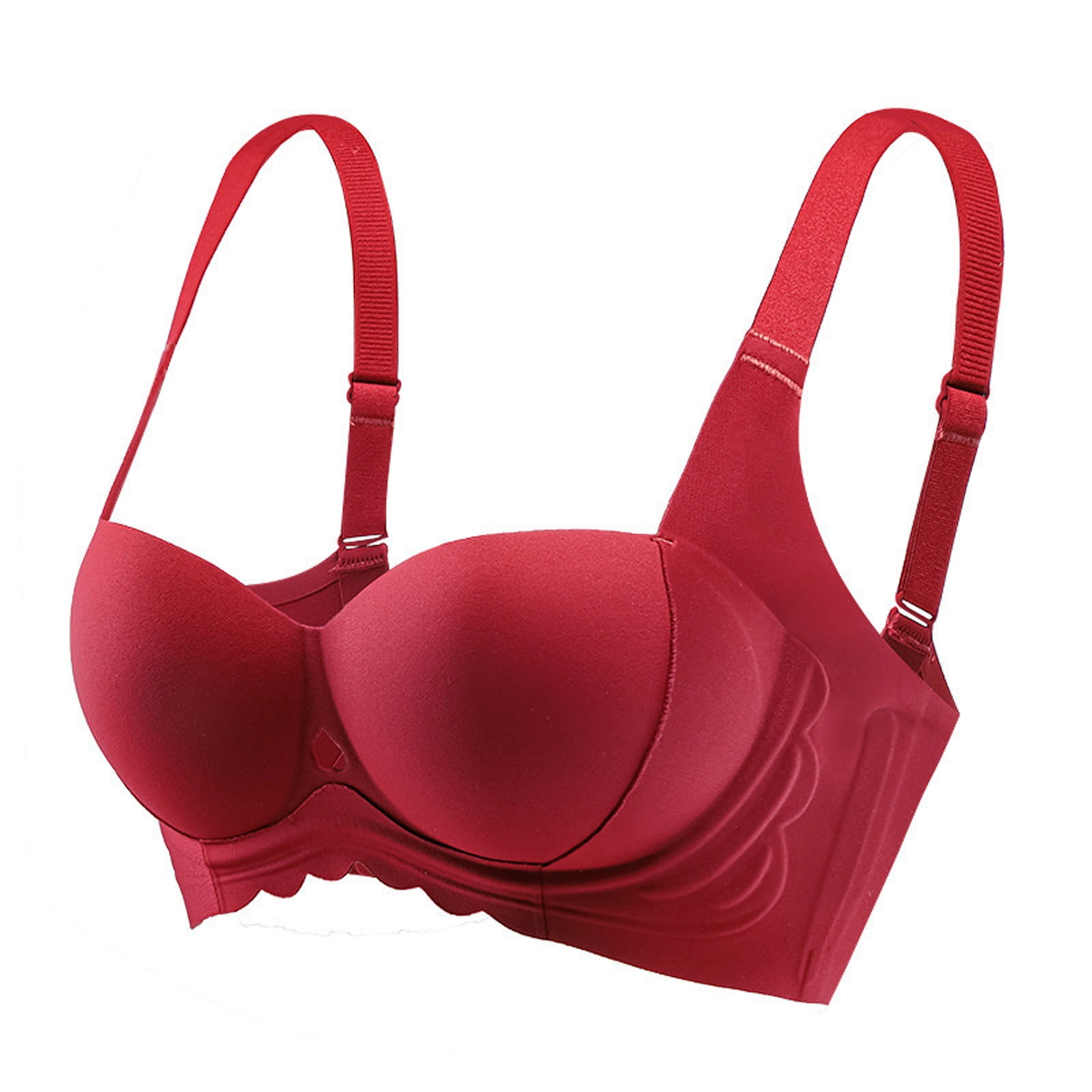 Womens Lightly Padded Balconette Bra High Supportive Underwire Smooth ...