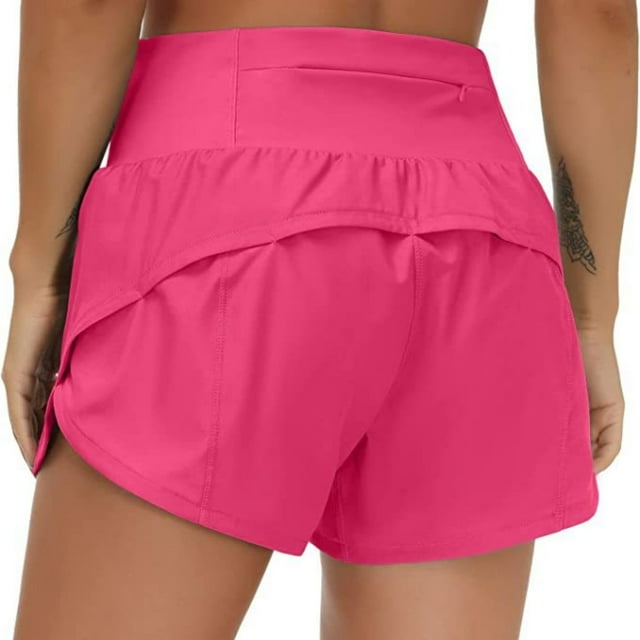 Womens Lightweight Gym Athletic Workout Shorts Liner - Quick Dry Running Spandex Shorts Mesh ...
