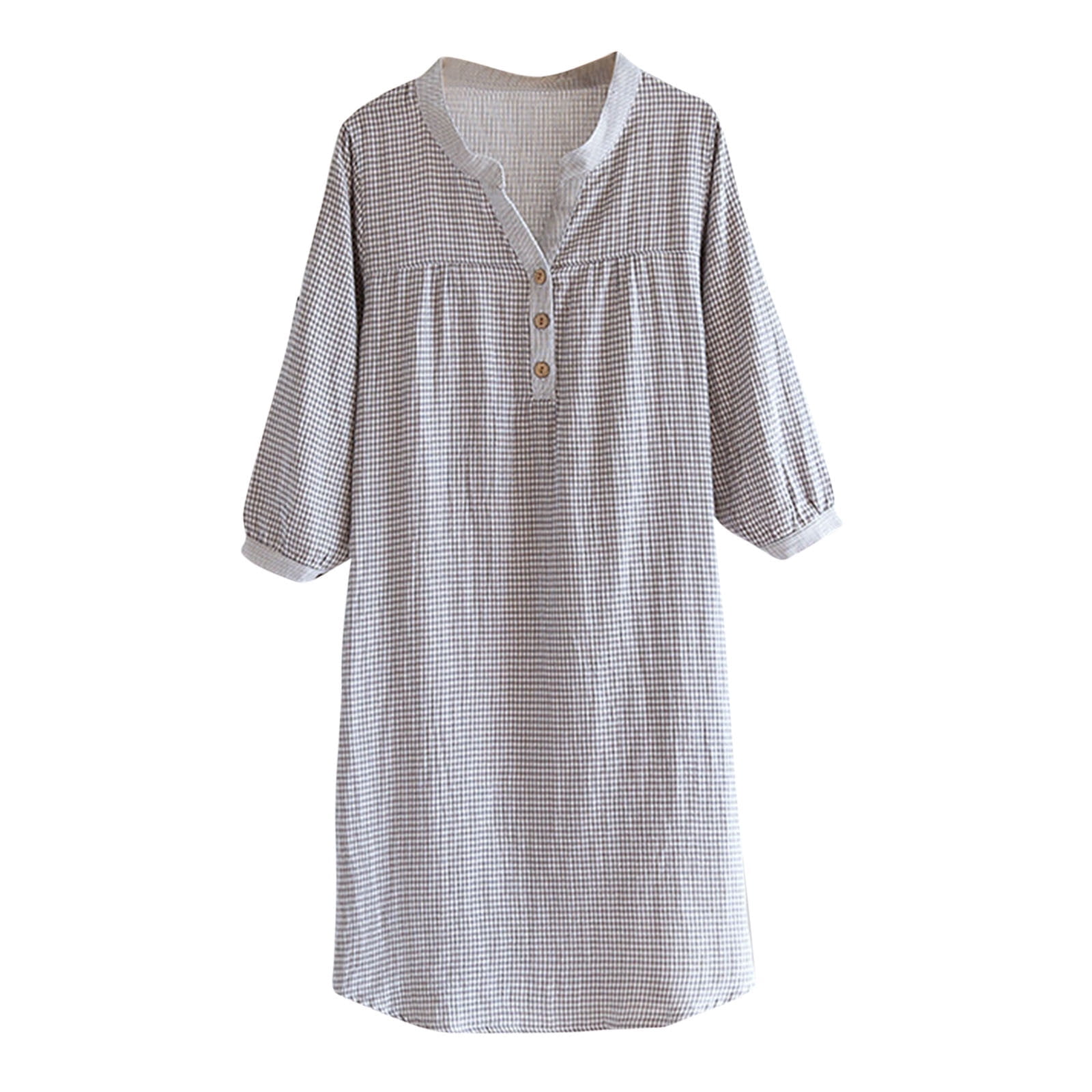 Womens Lightweight Sleep Shirts New Cotton Nightgown for Women Loose ...
