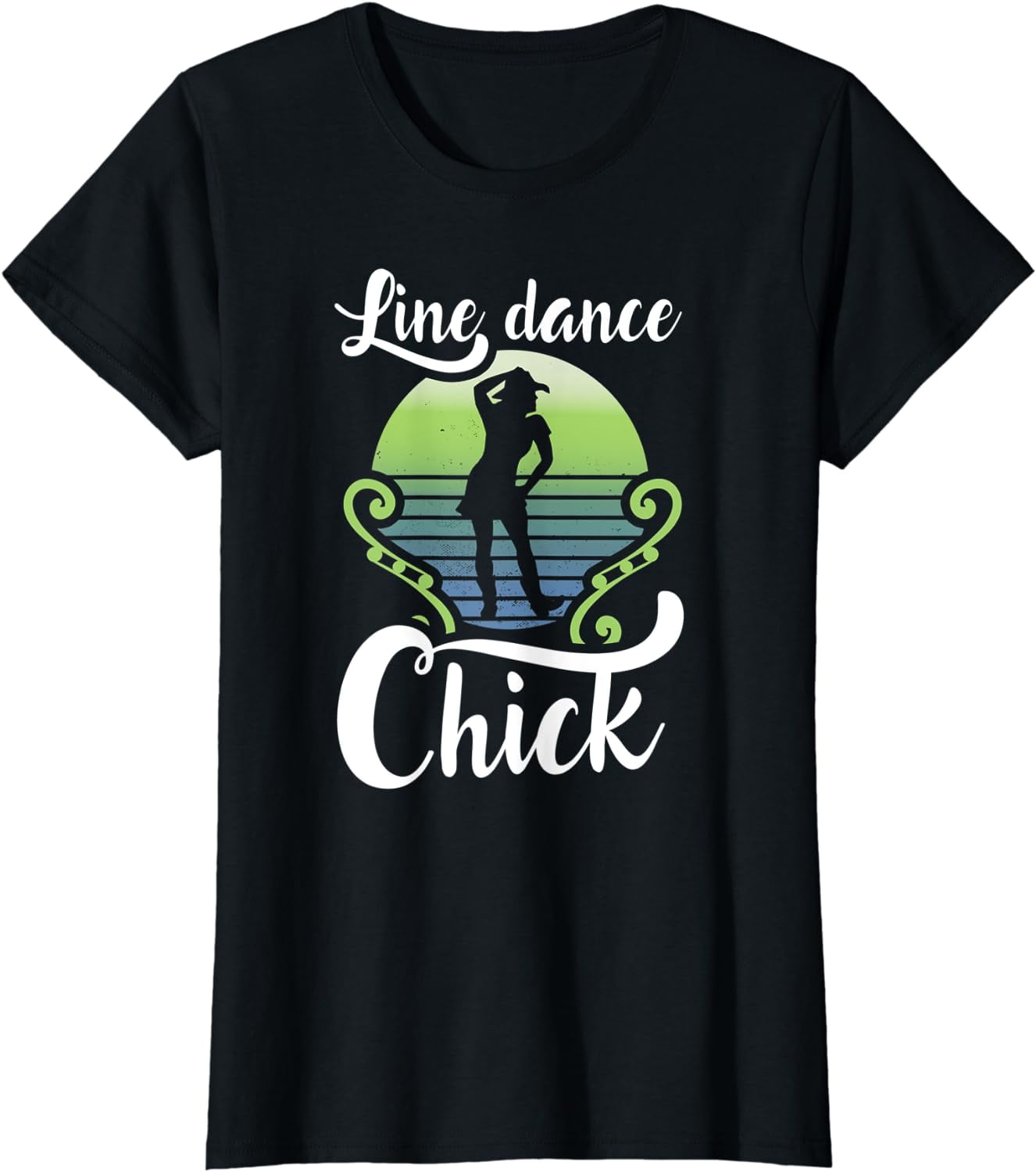 Womens Line Dance Chick Shirt Funny Line Dance Lover Line Dancing T ...