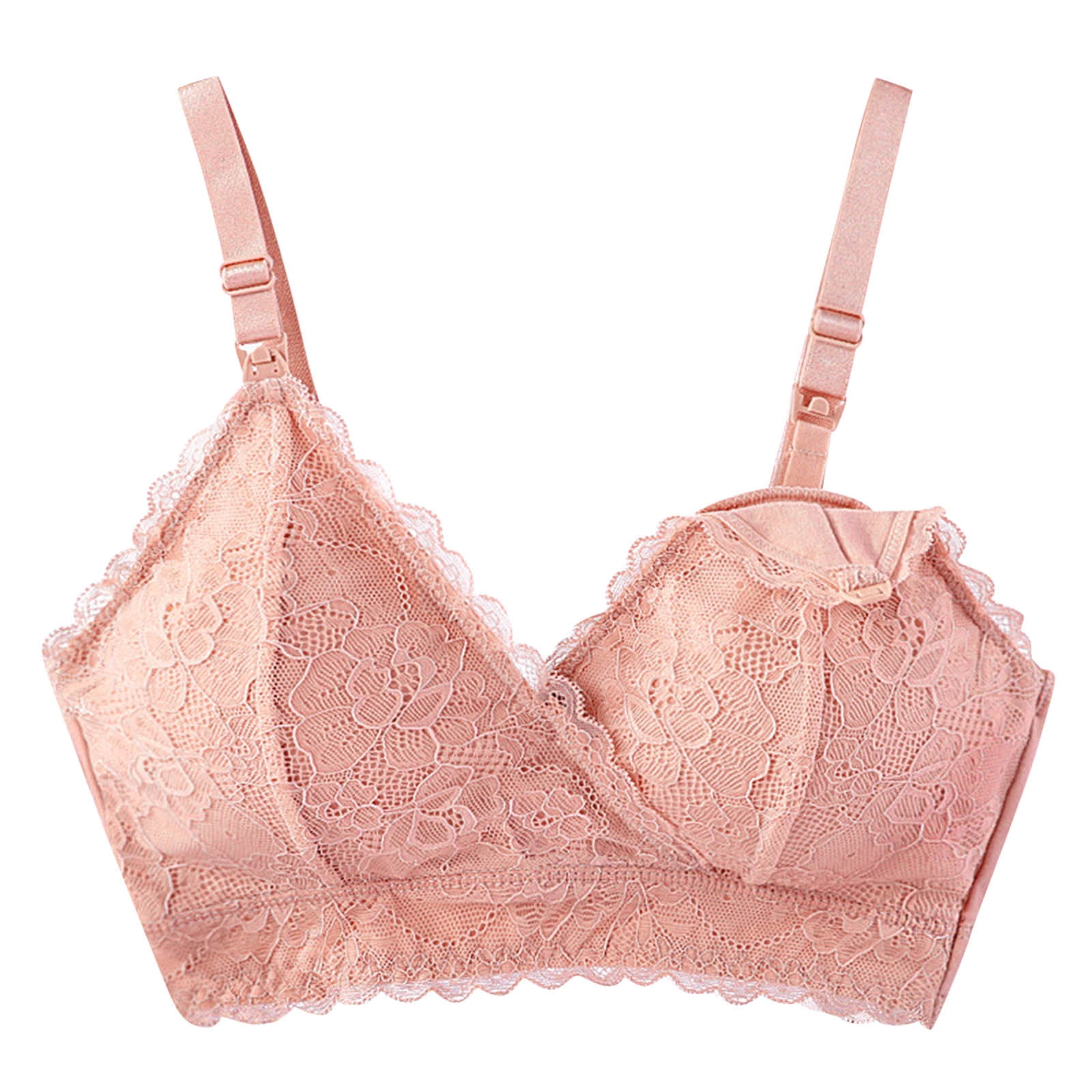 Womens Lingerie Sexy No Rims Lace Breast Feeding Bra Pregnant During
