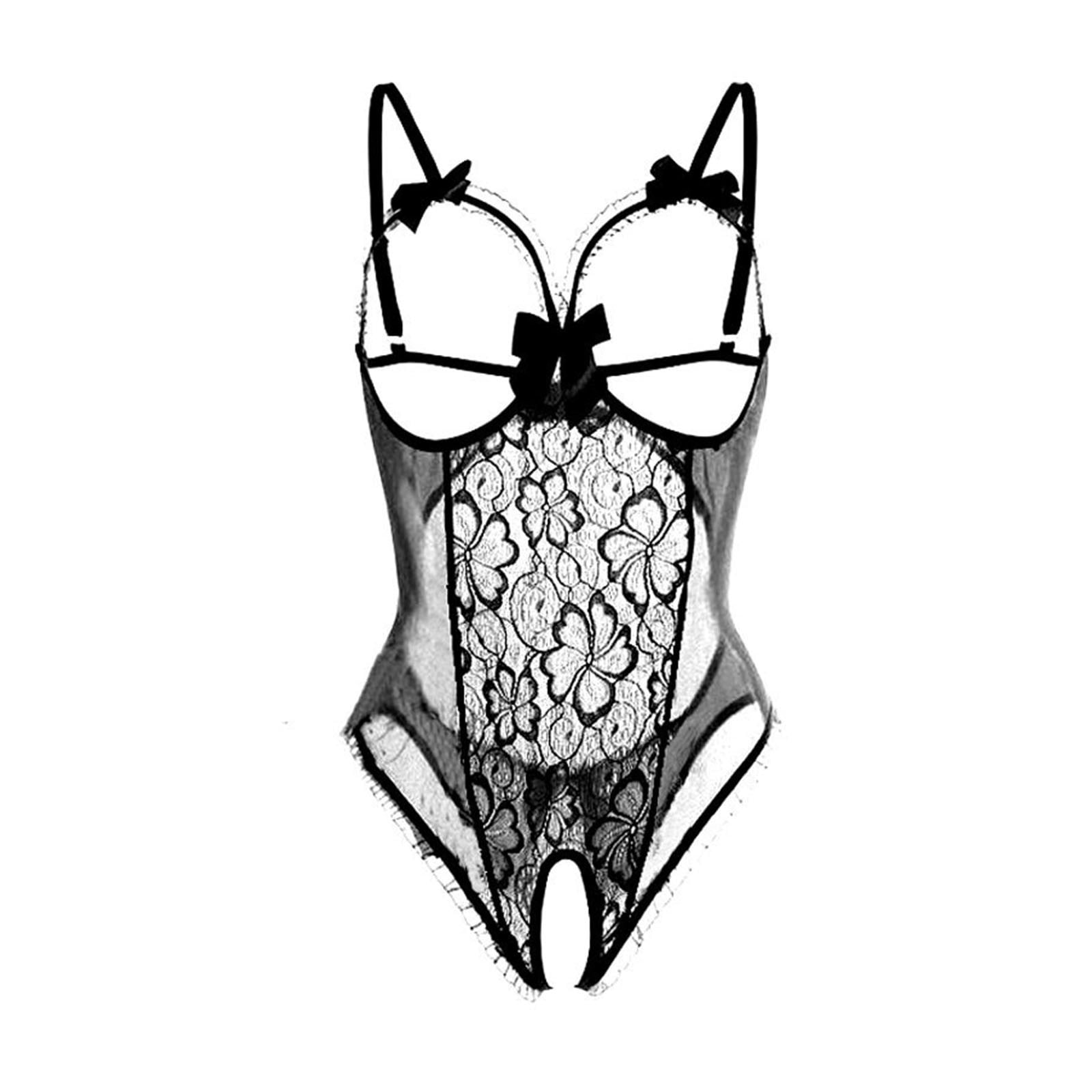 Womens Lingerie Women Sexy Embroidered Lace Belt Floral Lace Bra And Panty Set Lingerie