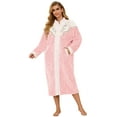 Robes for Women, PUTUO Womens Zipper Robe, Fuzzy Warm Soft Fluffy Zipper Housecoat, Zip Up Front ...
