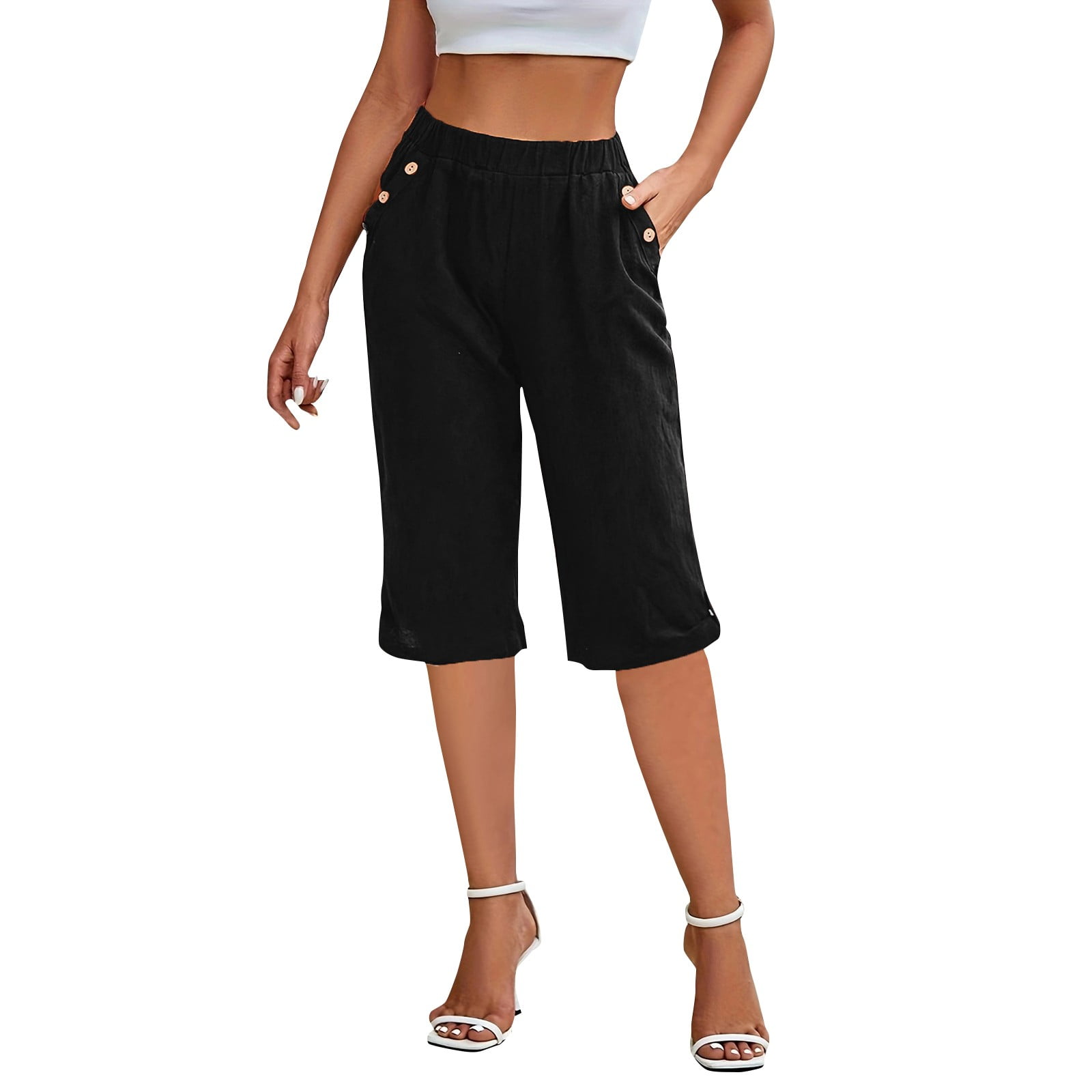 Womens Long Shorts, Knee Length Shorts Women, Long Shorts for Women ...