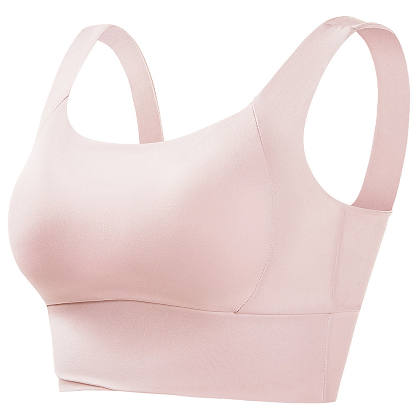 Womens Longline Sports Bra - Workout Fitness Crop Tank Tops Wirefree ...