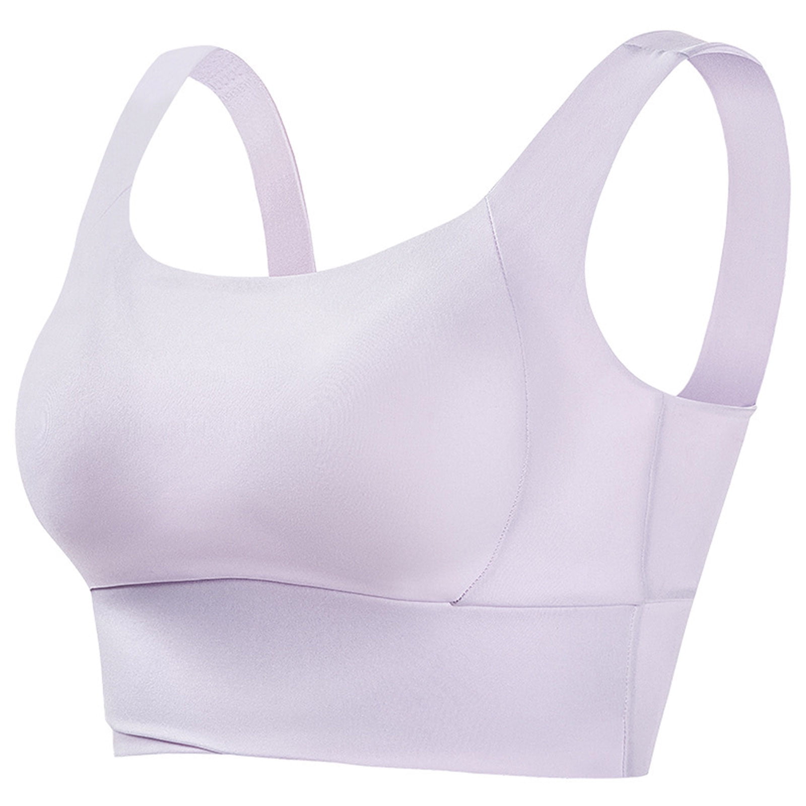 Womens Longline Sports Bra - Workout Fitness Crop Tank Tops Wirefree ...