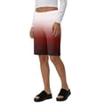 Womens Low Rise Long Short Workout Fold Over Knee Length Pants Summer ...