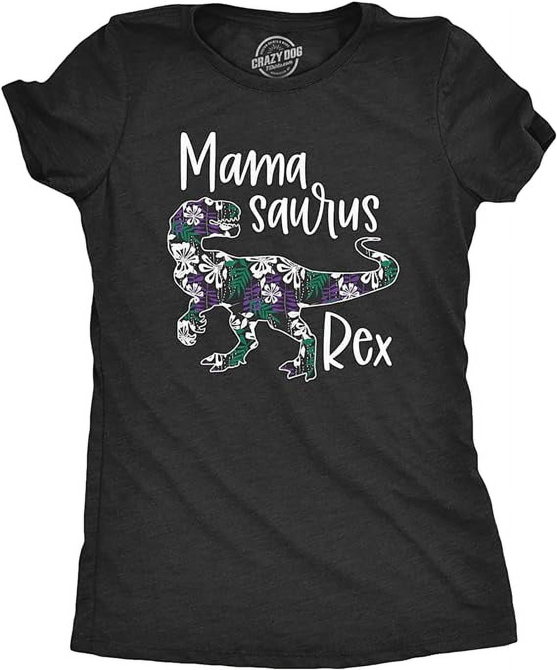 Womens Mamasaurus Brontosaurus and Mamasaurus Rex Dinosaur Mom T Shirts ...