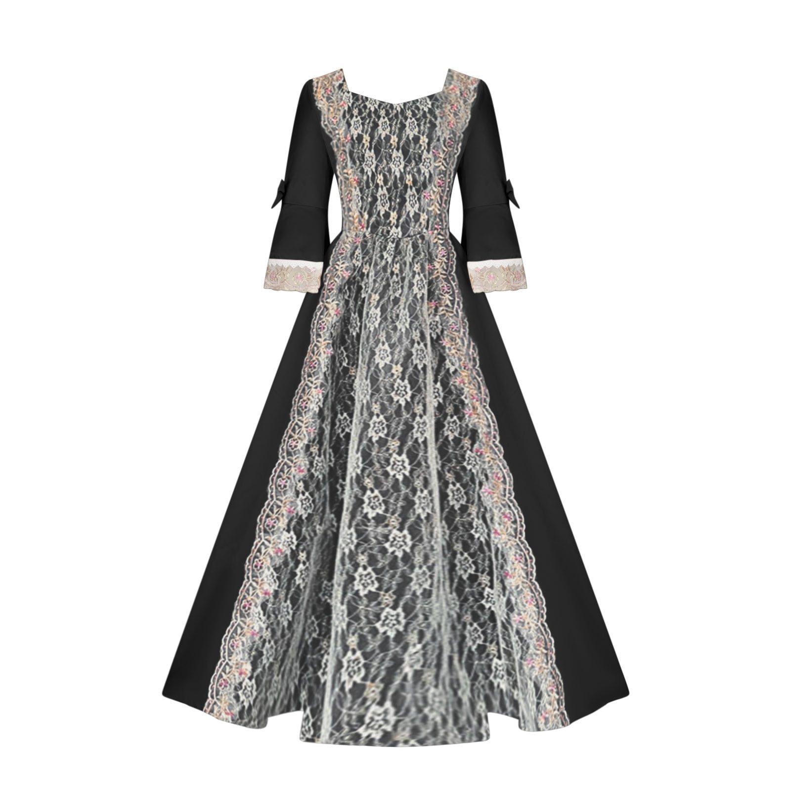 Womens Marie Antoinette Costume Dress Victorian Rococo Dresses Ball ...