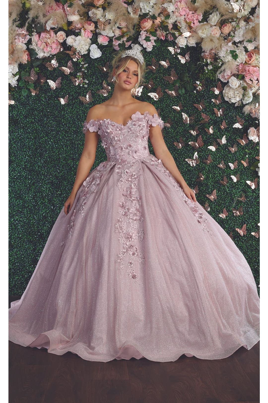 Womens Mauve Prom Quinceanera Sweet 16 Long Sweetheart Off Shoulder ...