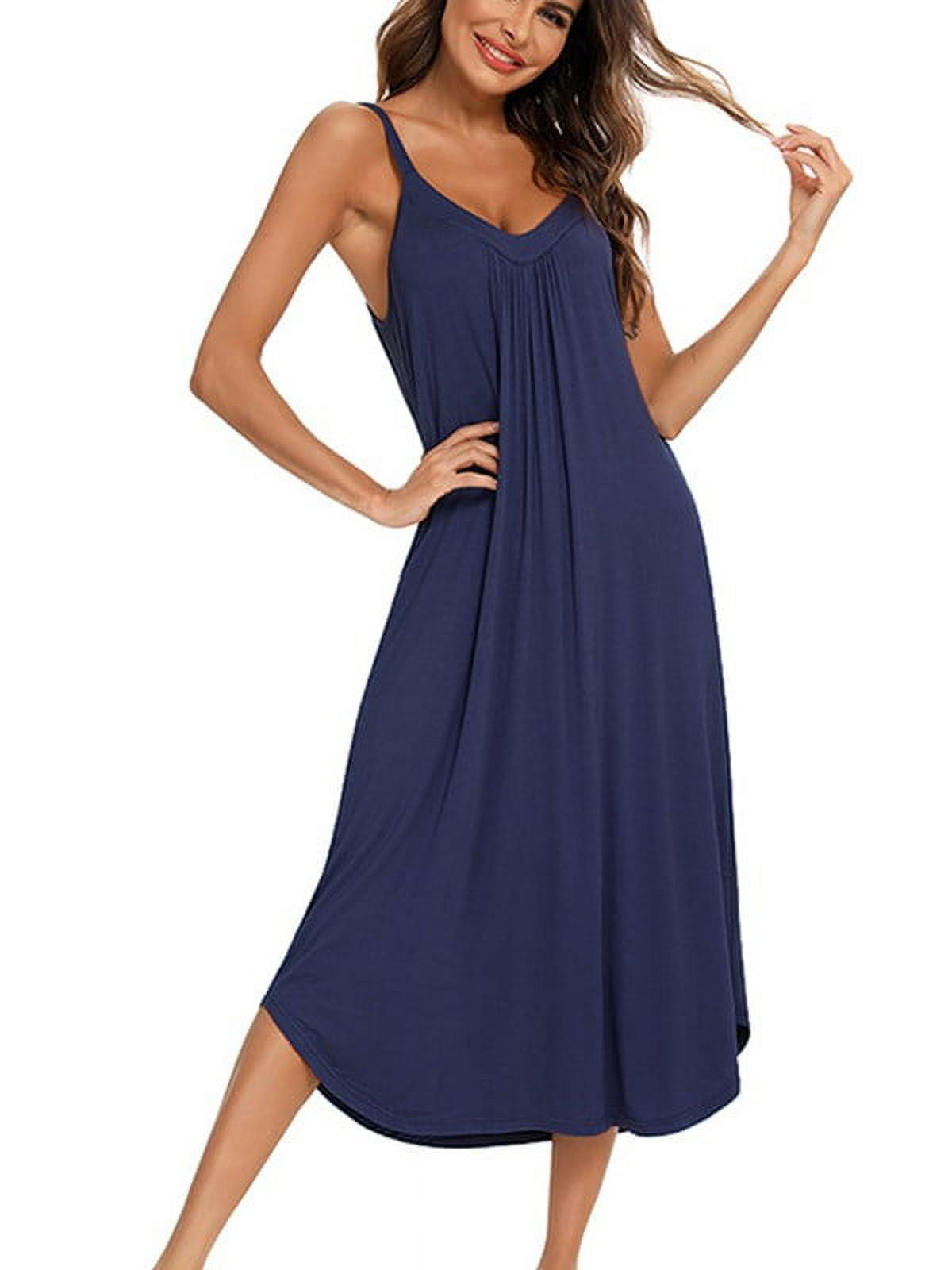 Womens Maxi Nightgowns Sleeveless Full Length Pajamas for Pregnancy ...