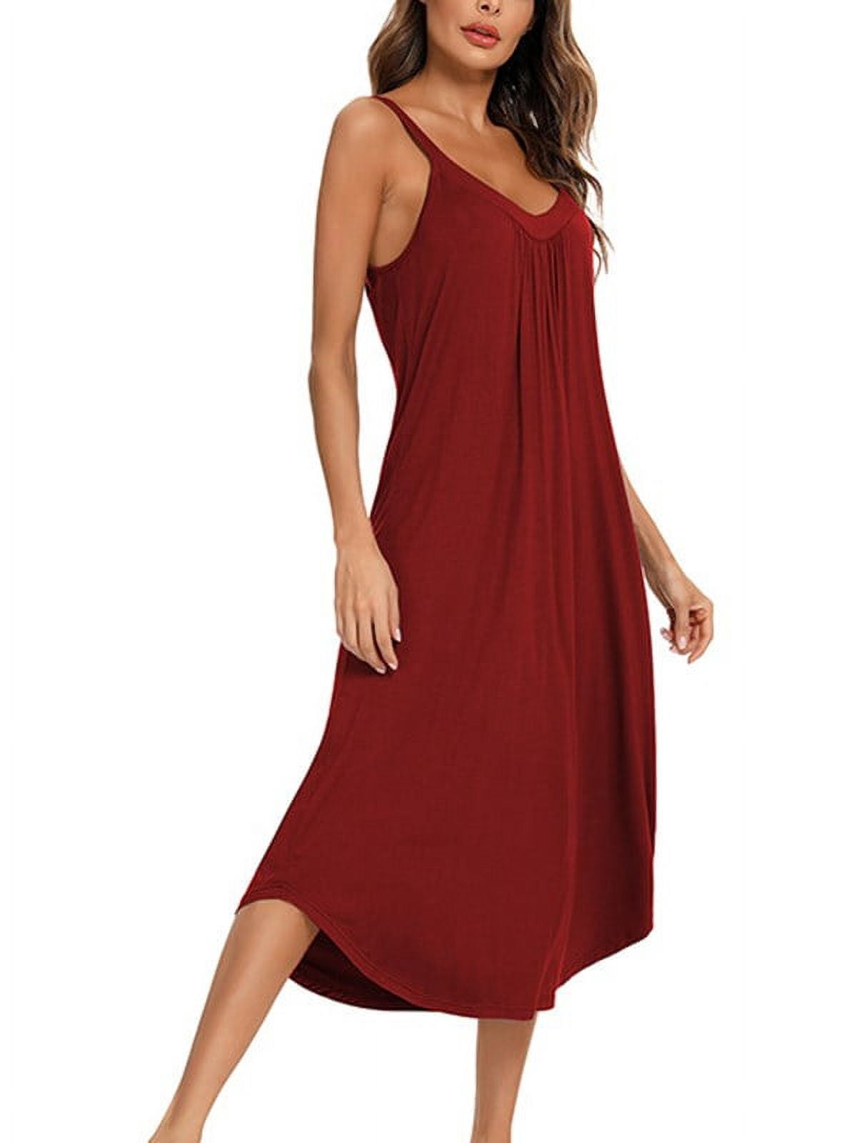Womens Maxi Nightgowns Sleeveless Full Length Pajamas for Pregnancy ...