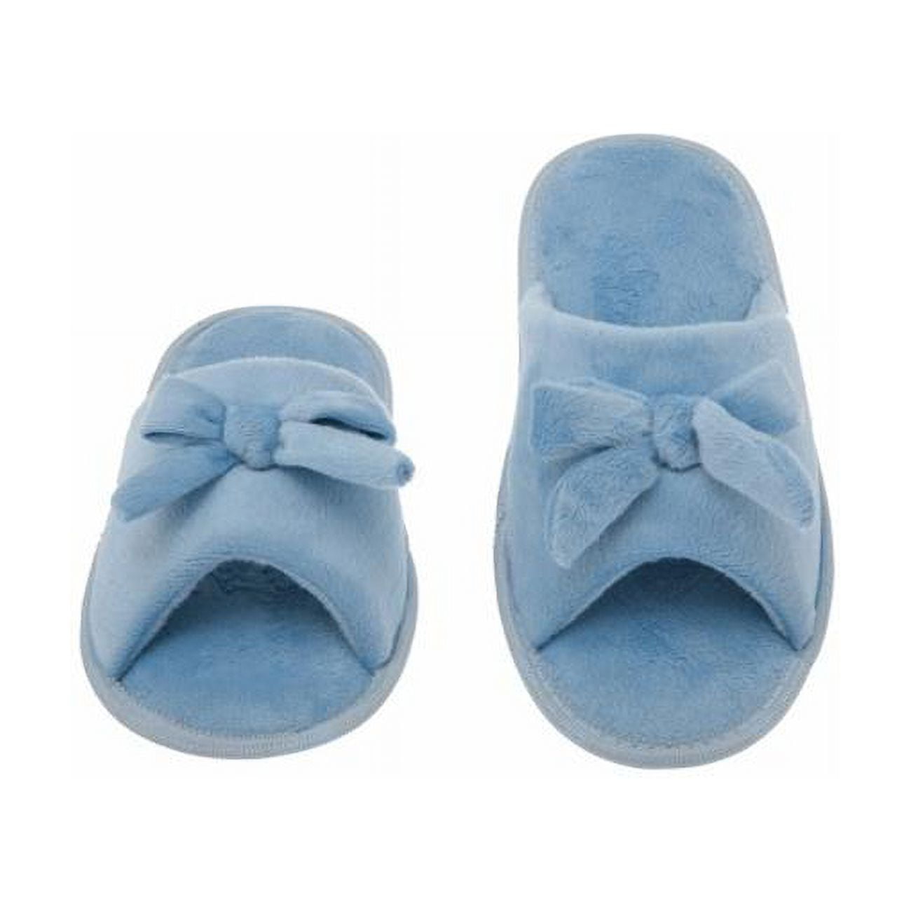 Womens Memory Foam House Slippers - Open Toe coral fleece slipper with ...