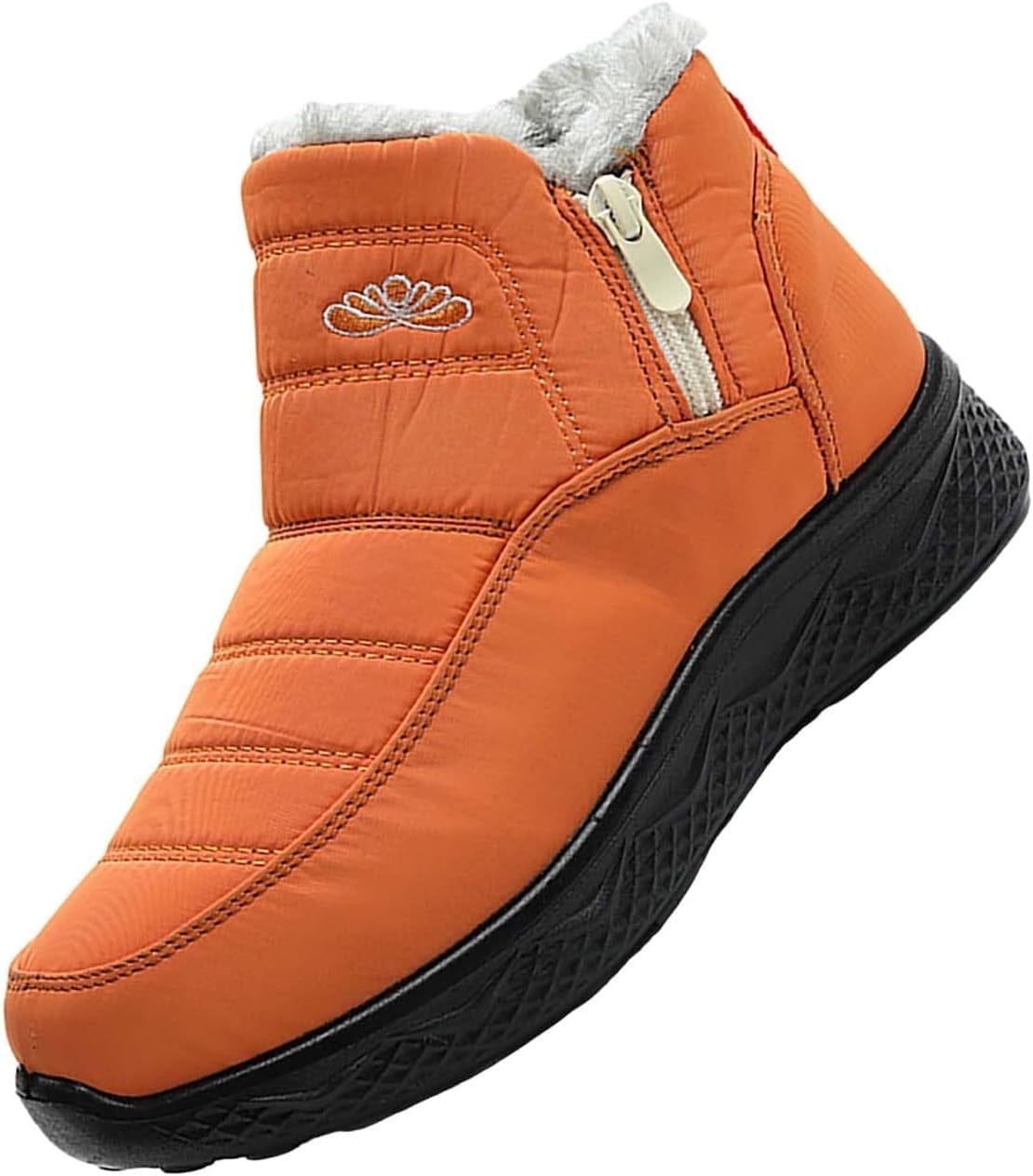 Womens Men‘s Winter Snow Boots Women Ankle Booties Warm Plush Lined ...