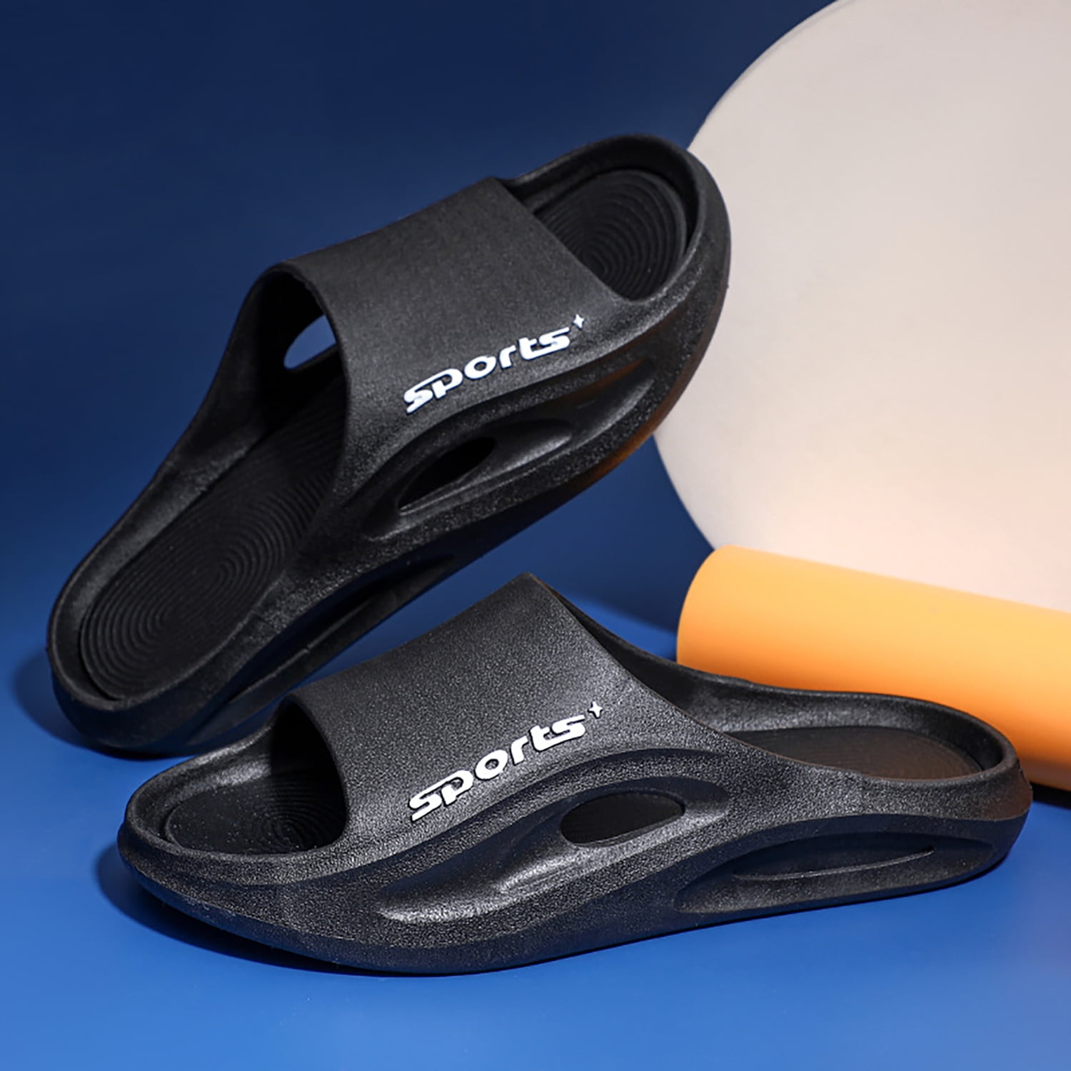Womens Mens Cloud Slippers Recovery Sandals Arch Support Sport Slides ...