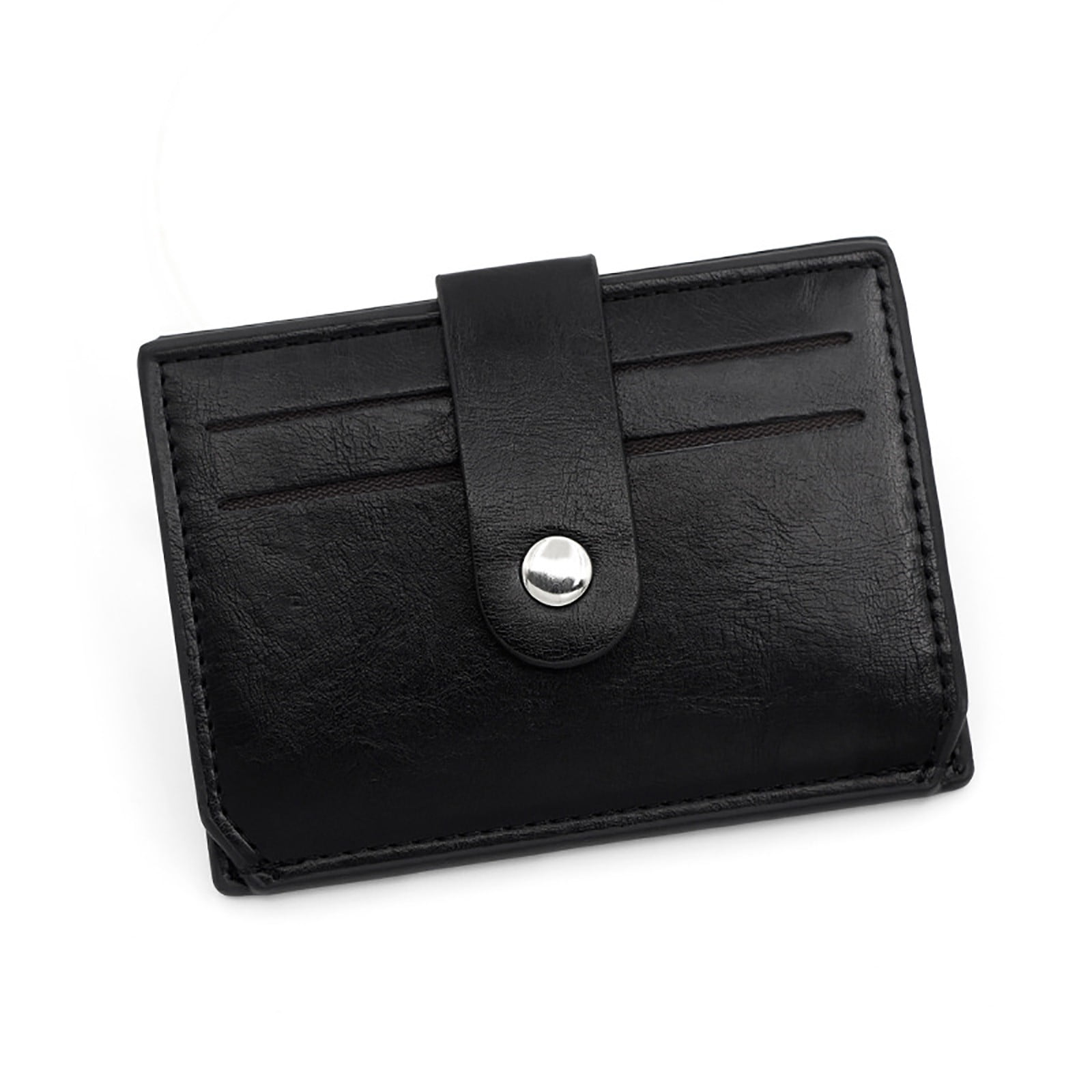 Womens Mens Faux Leather Slim Credit Debit Card Holder RFID Blocking ...