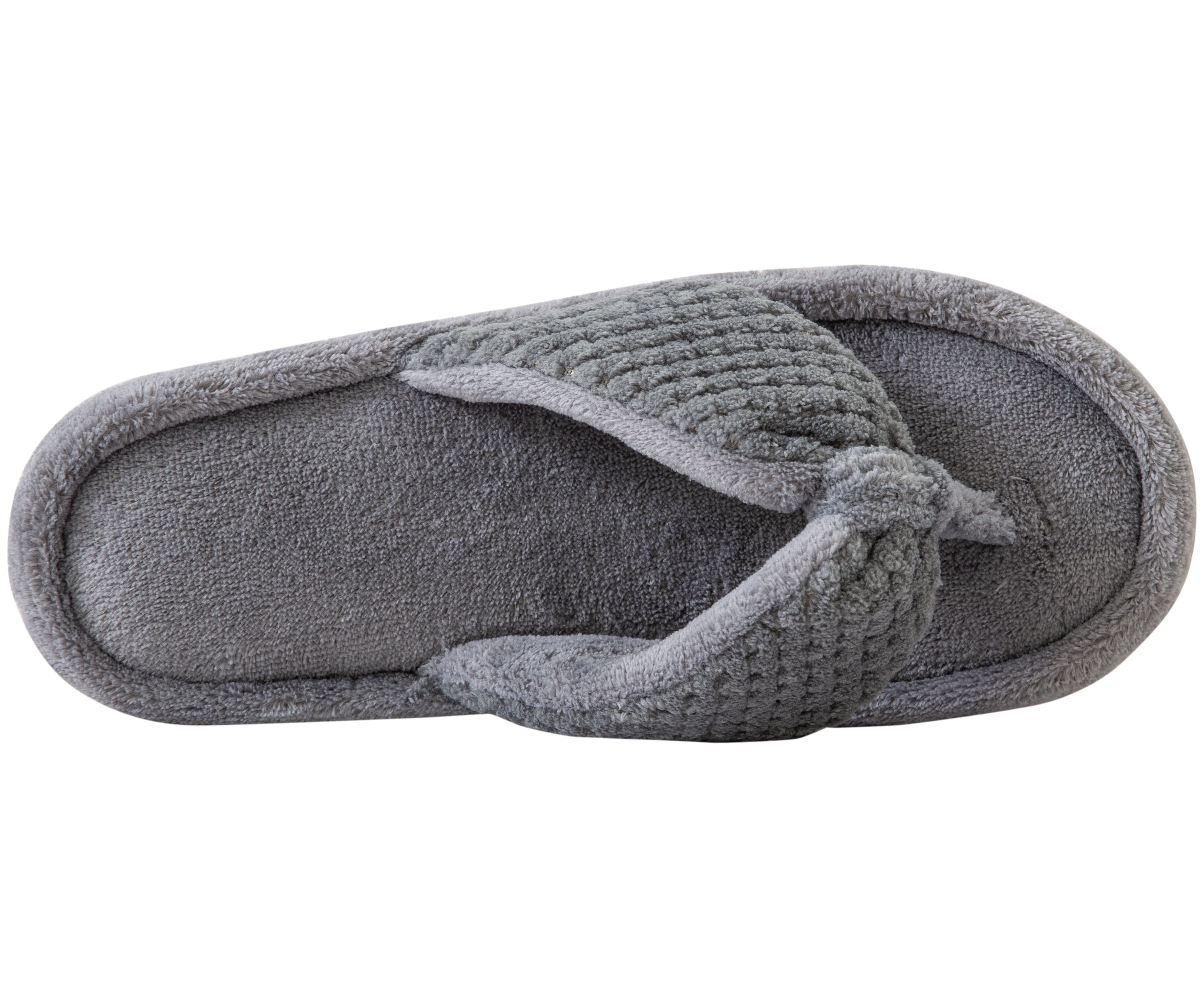 Womens Mens Indoor Outdoor Thick Memory Foam Flip Flop House Slipper ...