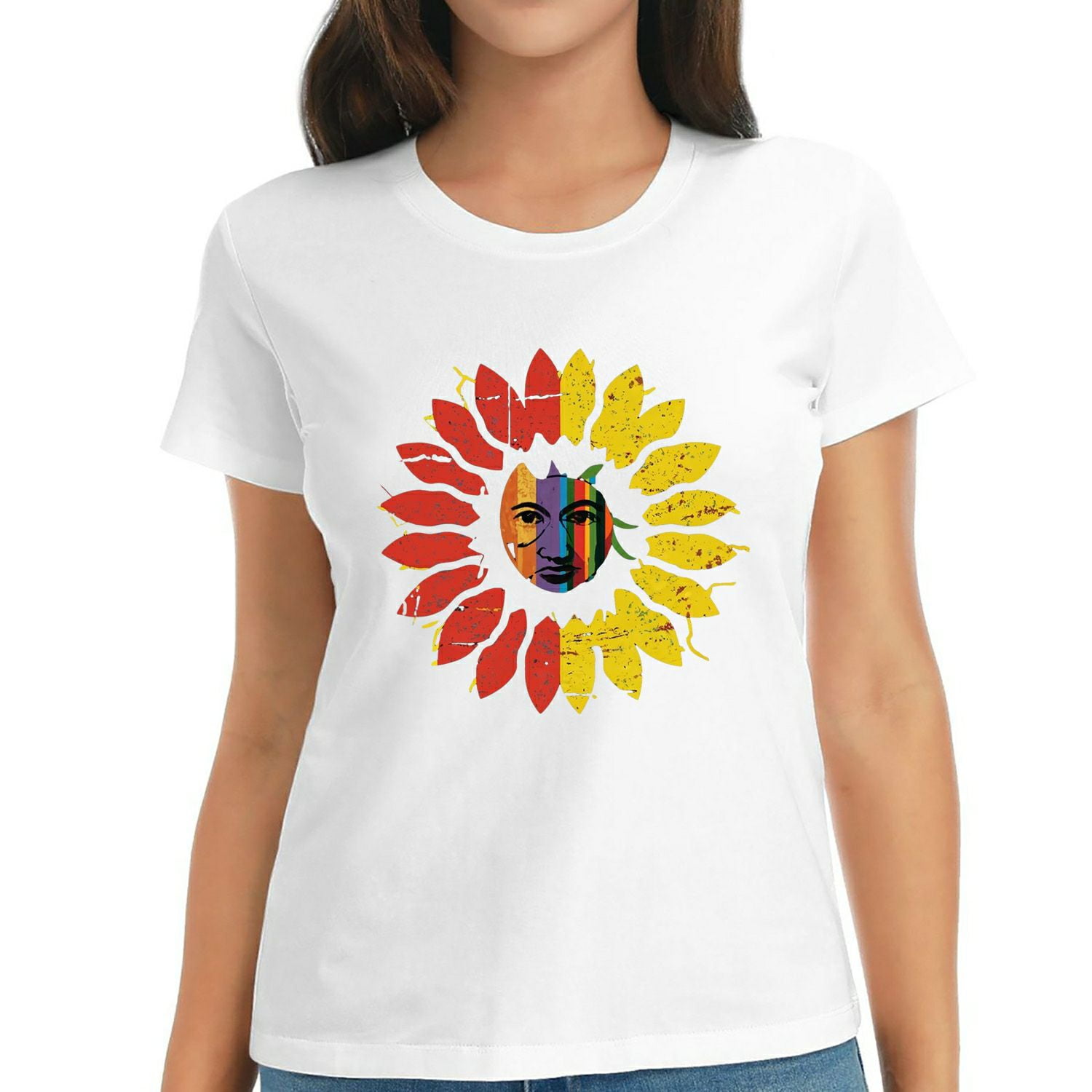 Womens Mens Mental Health Matters Leopard Print Boho Rainbow Awareness