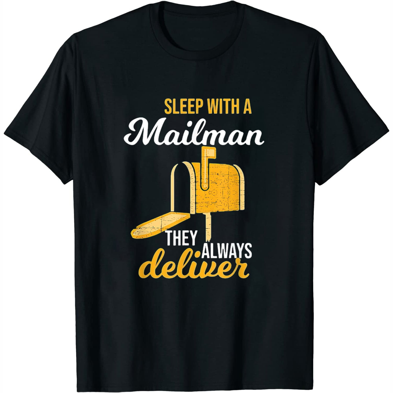 Womens Mens Sleep With A Mailman Mail Carrier Postal Worker T-Shirt ...