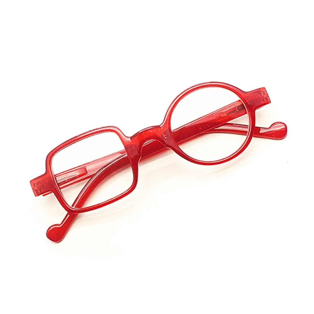 Womens Mens Square Round Reading Glasses, Red Designer Spring Hinge ...