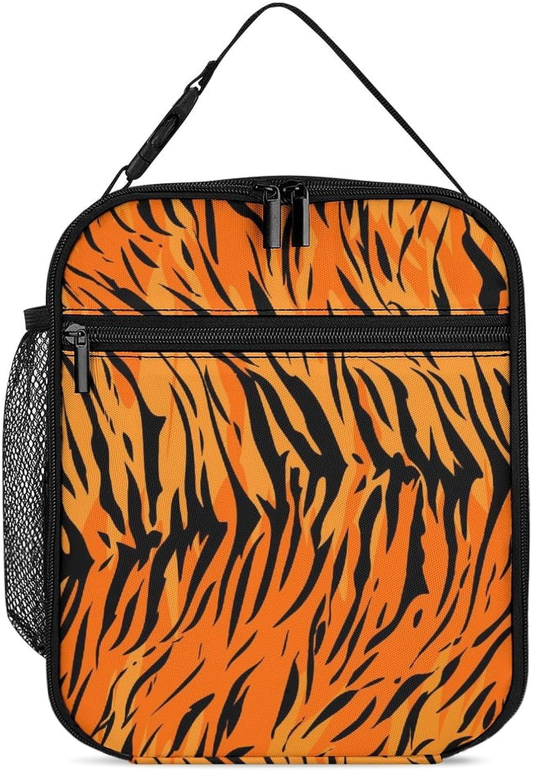 Womens Mens for Animal Print Tiger Stripe Lunch Box 3D Insulated Lunch ...