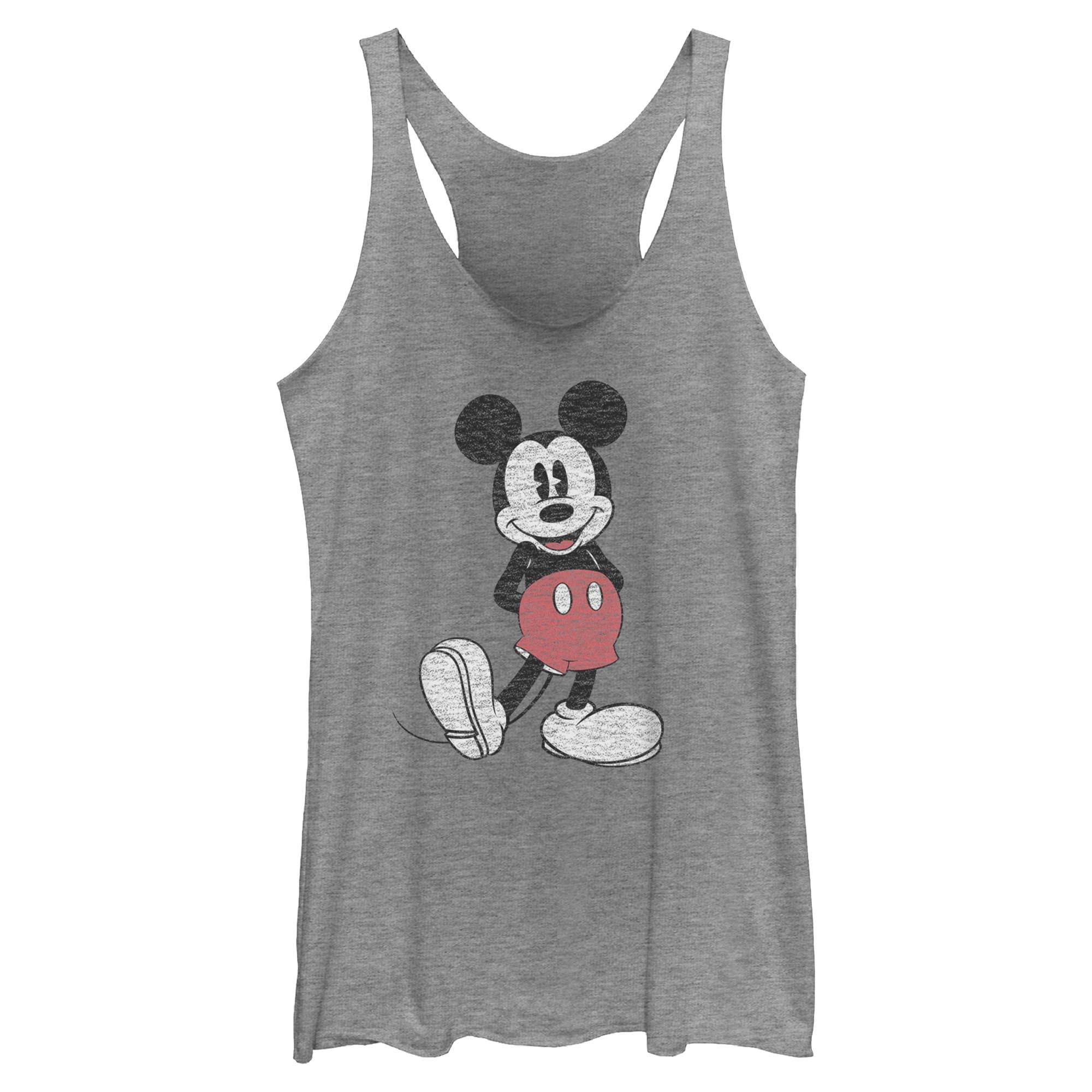 Womens Mickey & Friends Distressed Icon Pose Racerback Tank - Walmart.com